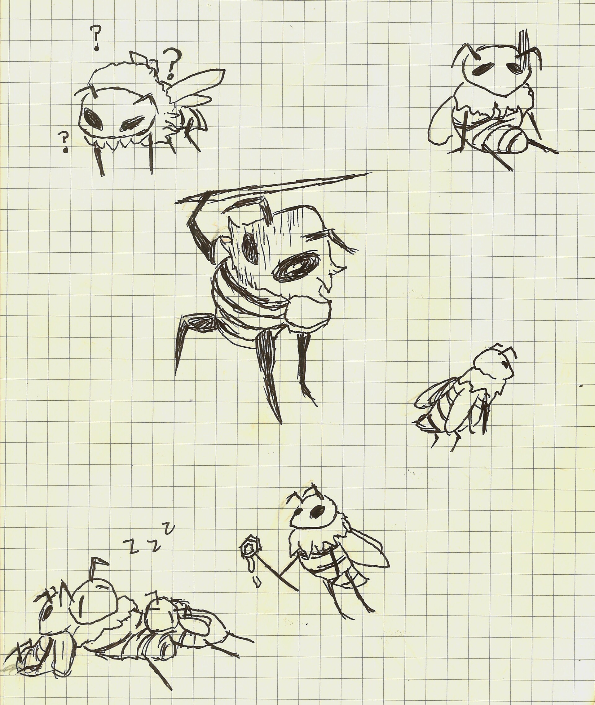 ArtStation - bee doodles