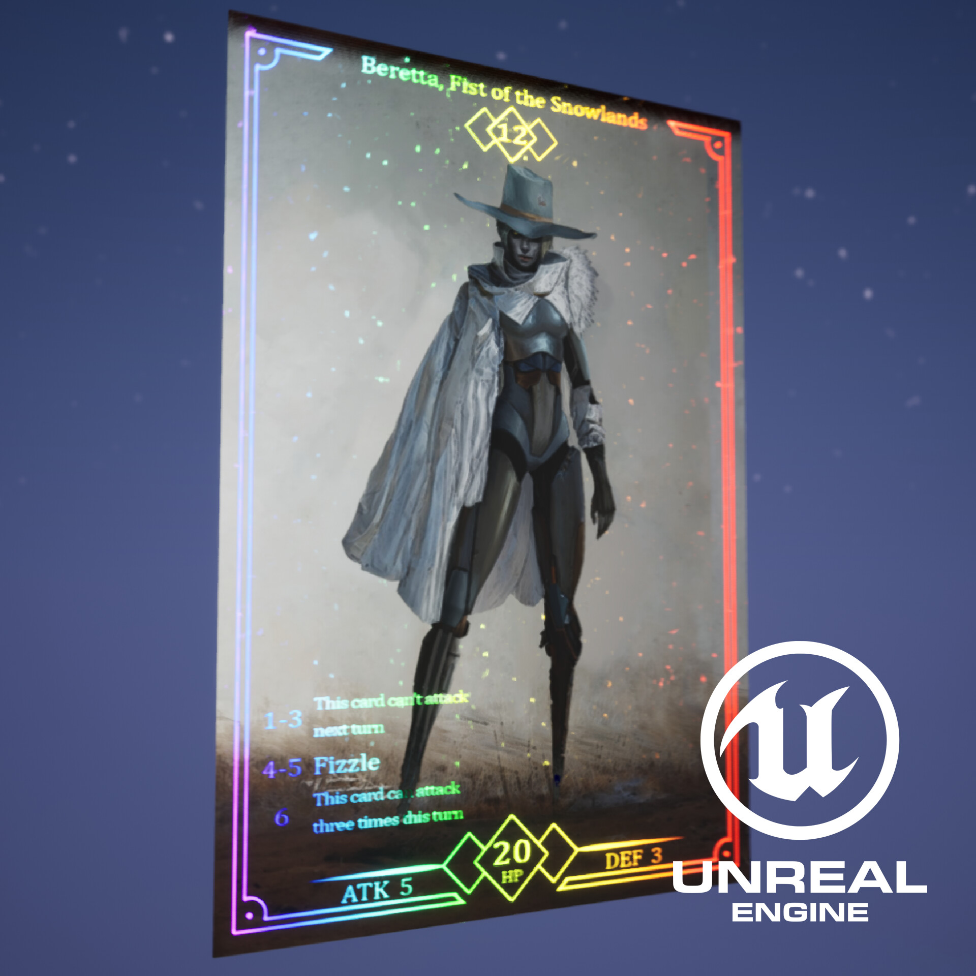ArtStation - Trading Card Material - Unreal Engine