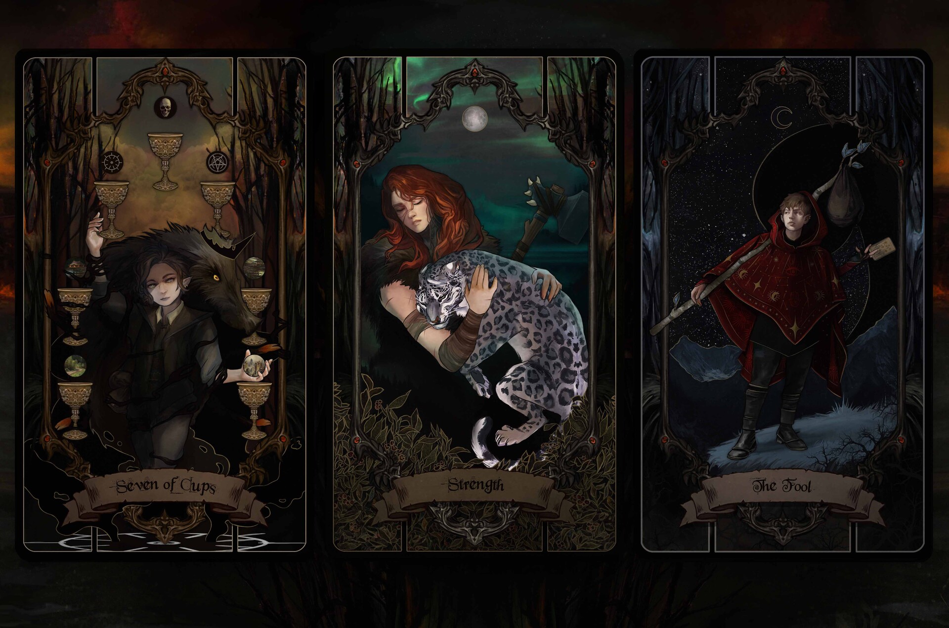 ArtStation - RPG tarot commission/Grimm tales
