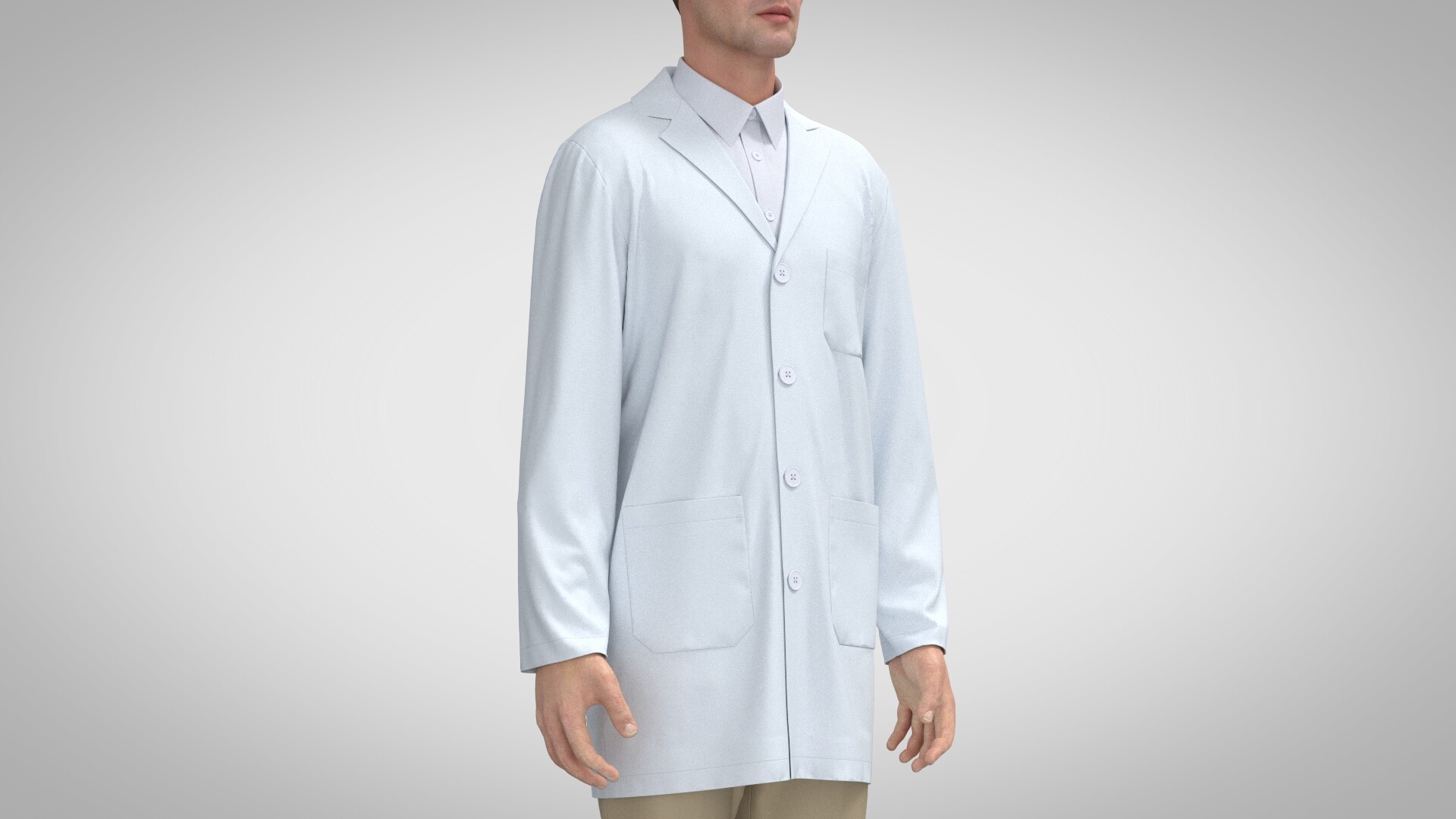 ArtStation - Lab Coat 2, Marvelous Designer, Clo