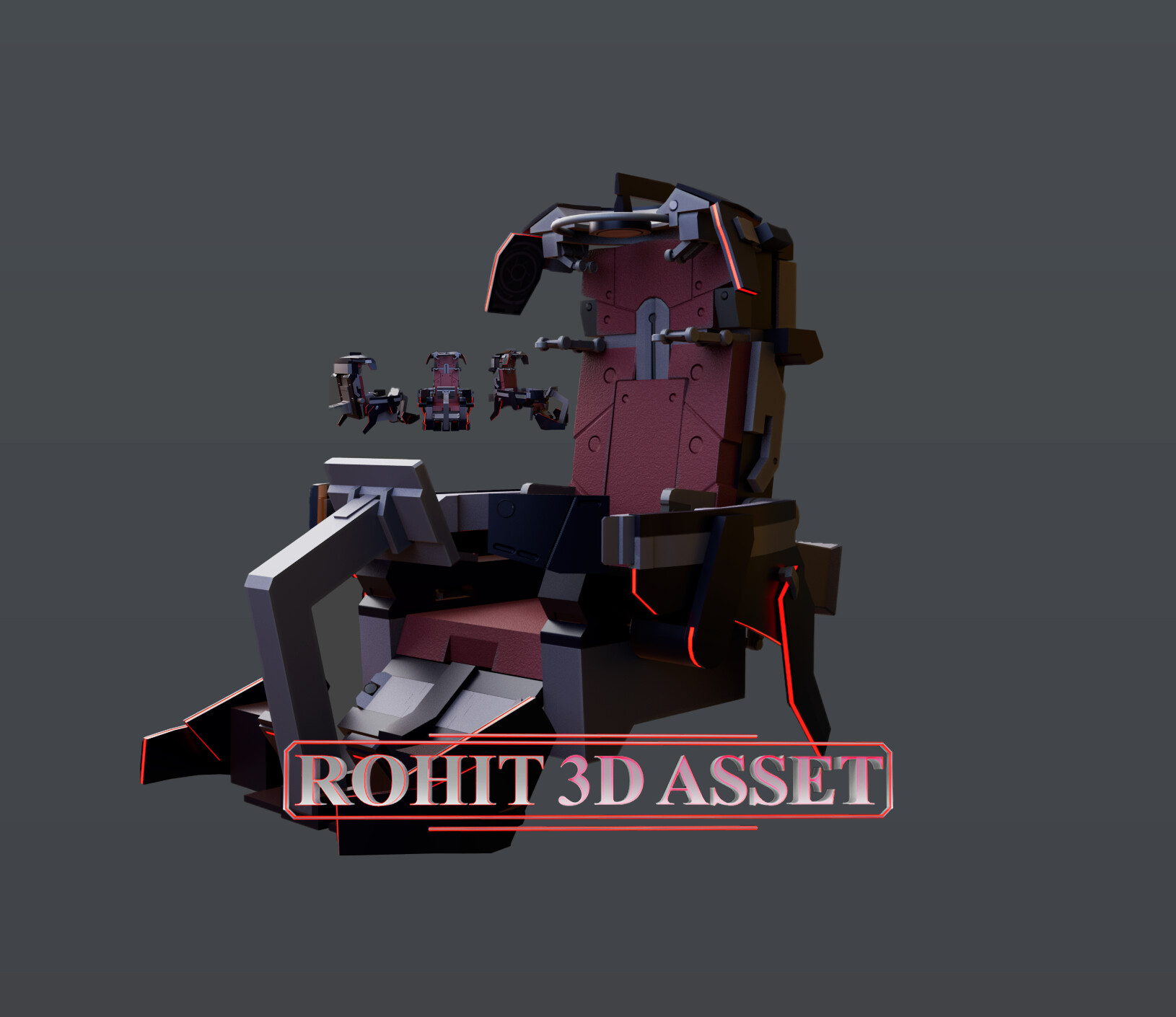 Gundam Unicorn Cockpit by Rohit 3D Asset — ProUser.Me