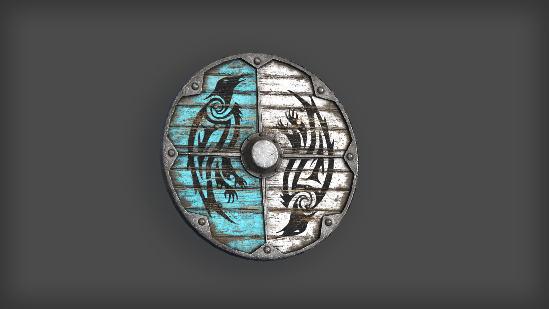 ArtStation - Assassin's Creed Valhalla - Raven Clan Shield "Fan Art"