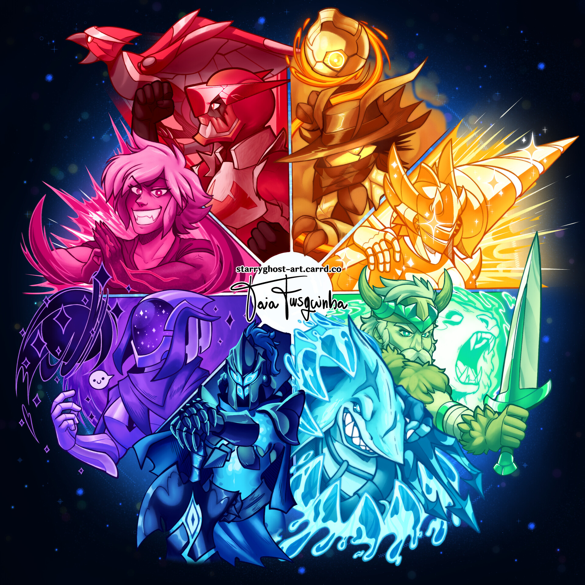 ArtStation - Color Wheel Art Trend - Brawlhalla Legends