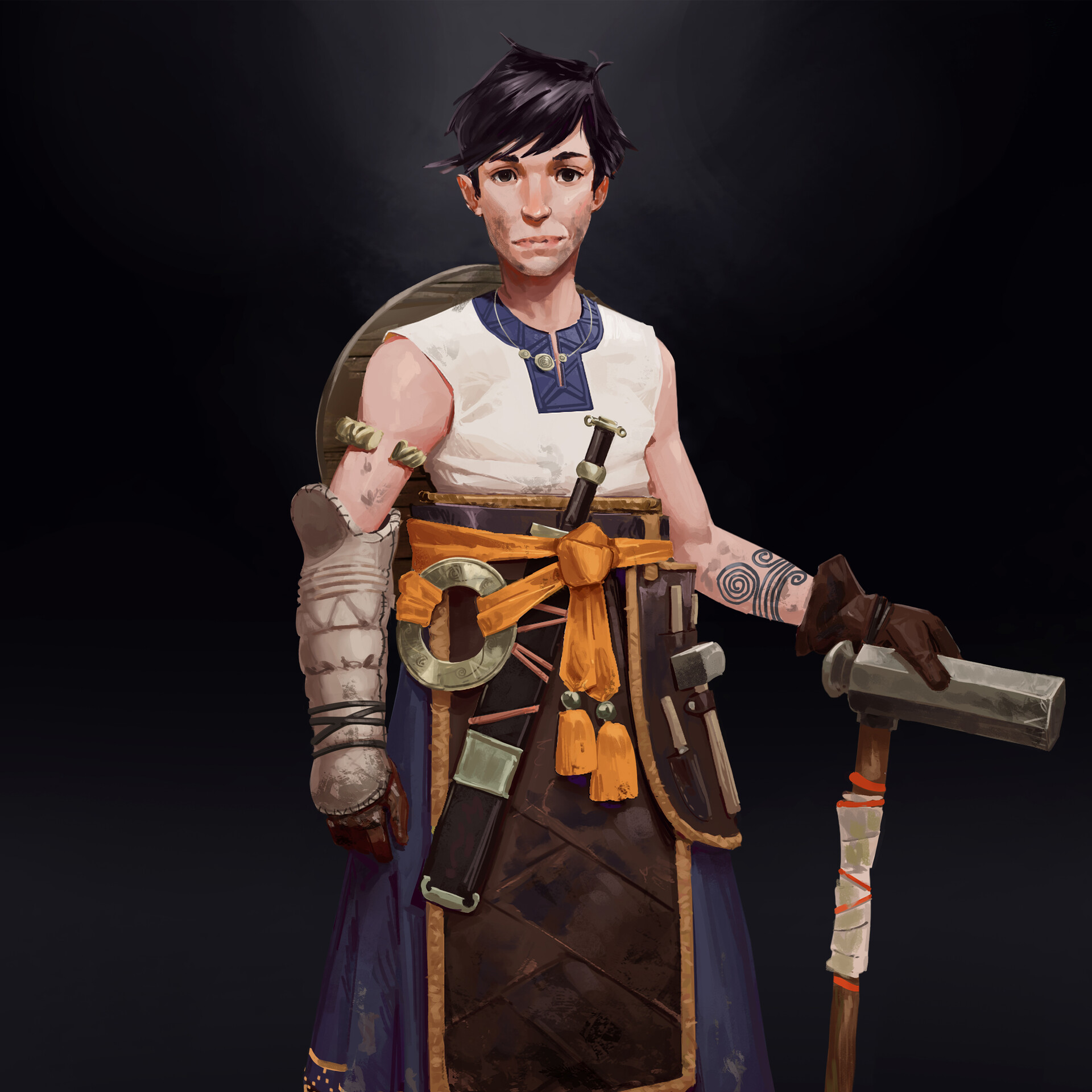 ArtStation - UNO The Young blacksmith