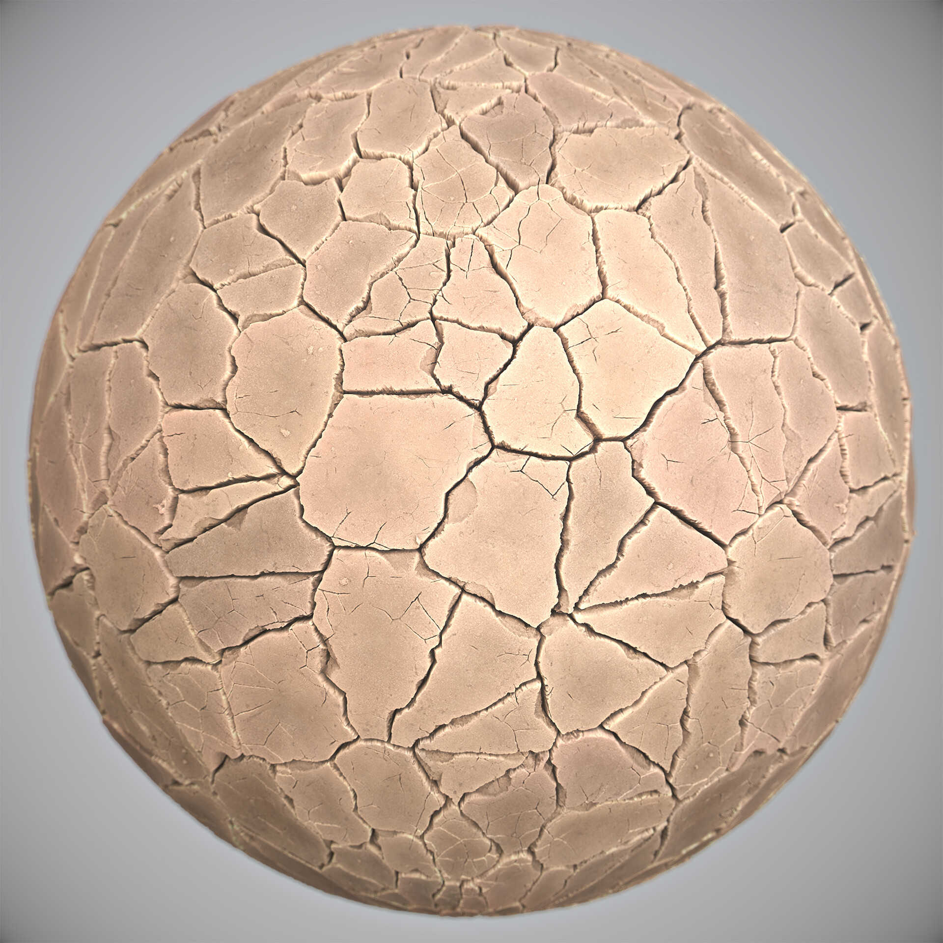 ArtStation - Cracked Desert Ground Material