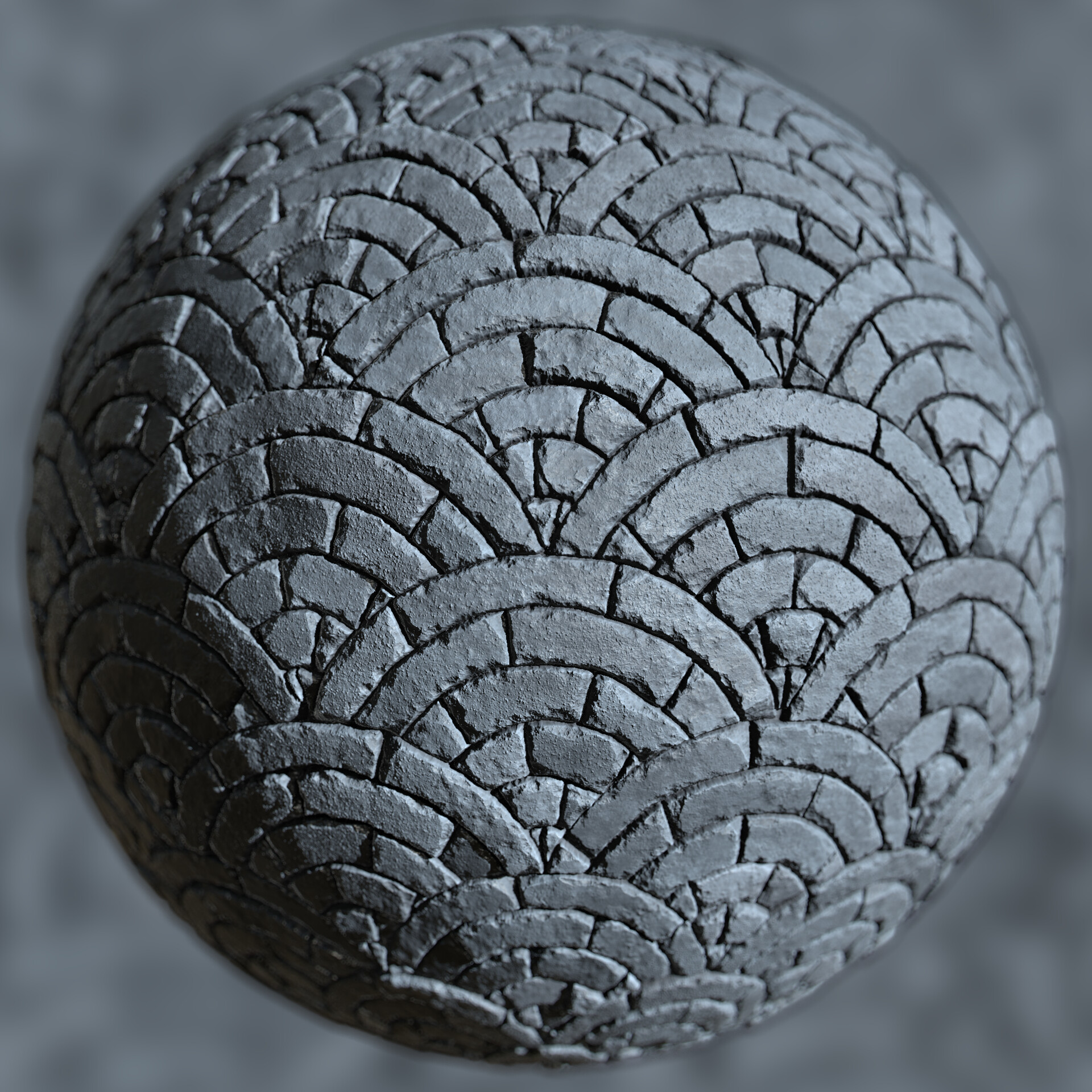 ArtStation - Modular material - arc stone pavement and extras