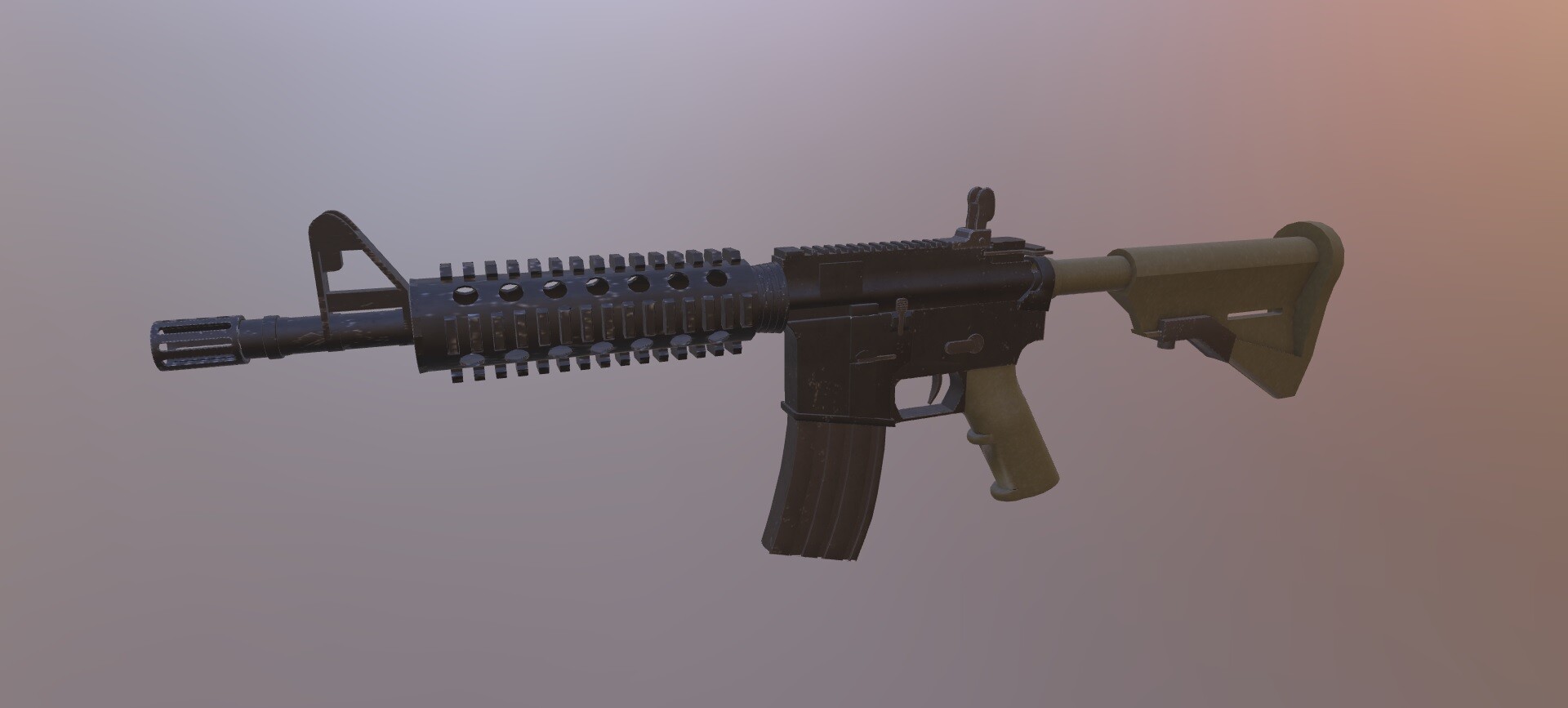 ArtStation - Low Poly M4