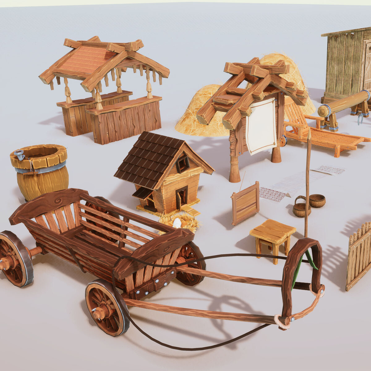 ArtStation - Stylize Village Props