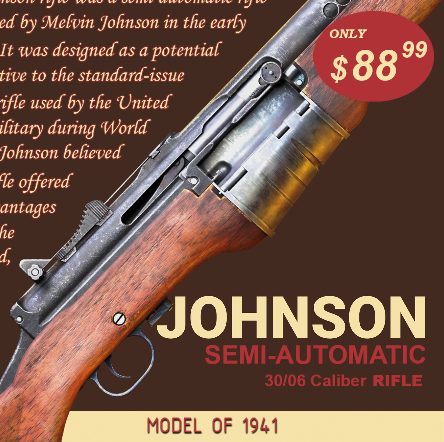 ArtStation - Game ready - Johnson Rifle M1941