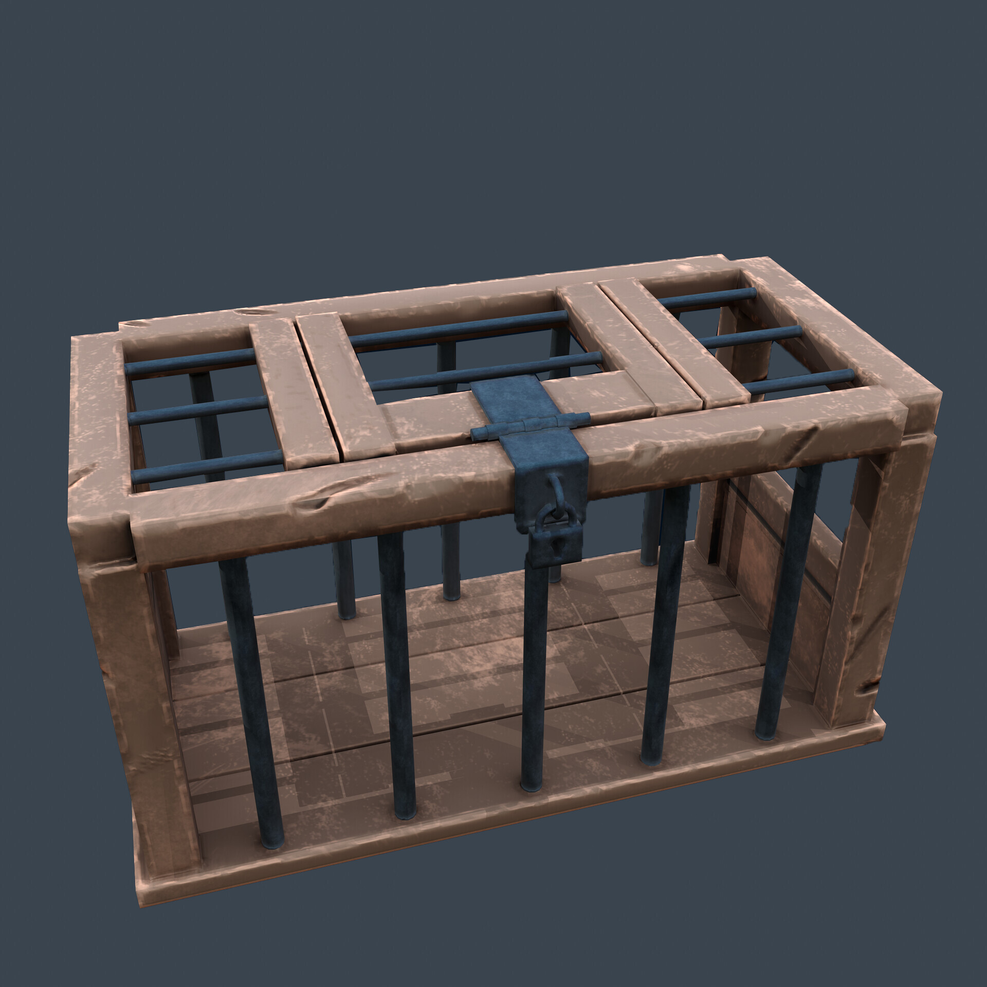 ArtStation - Game Ready Stylized Cage