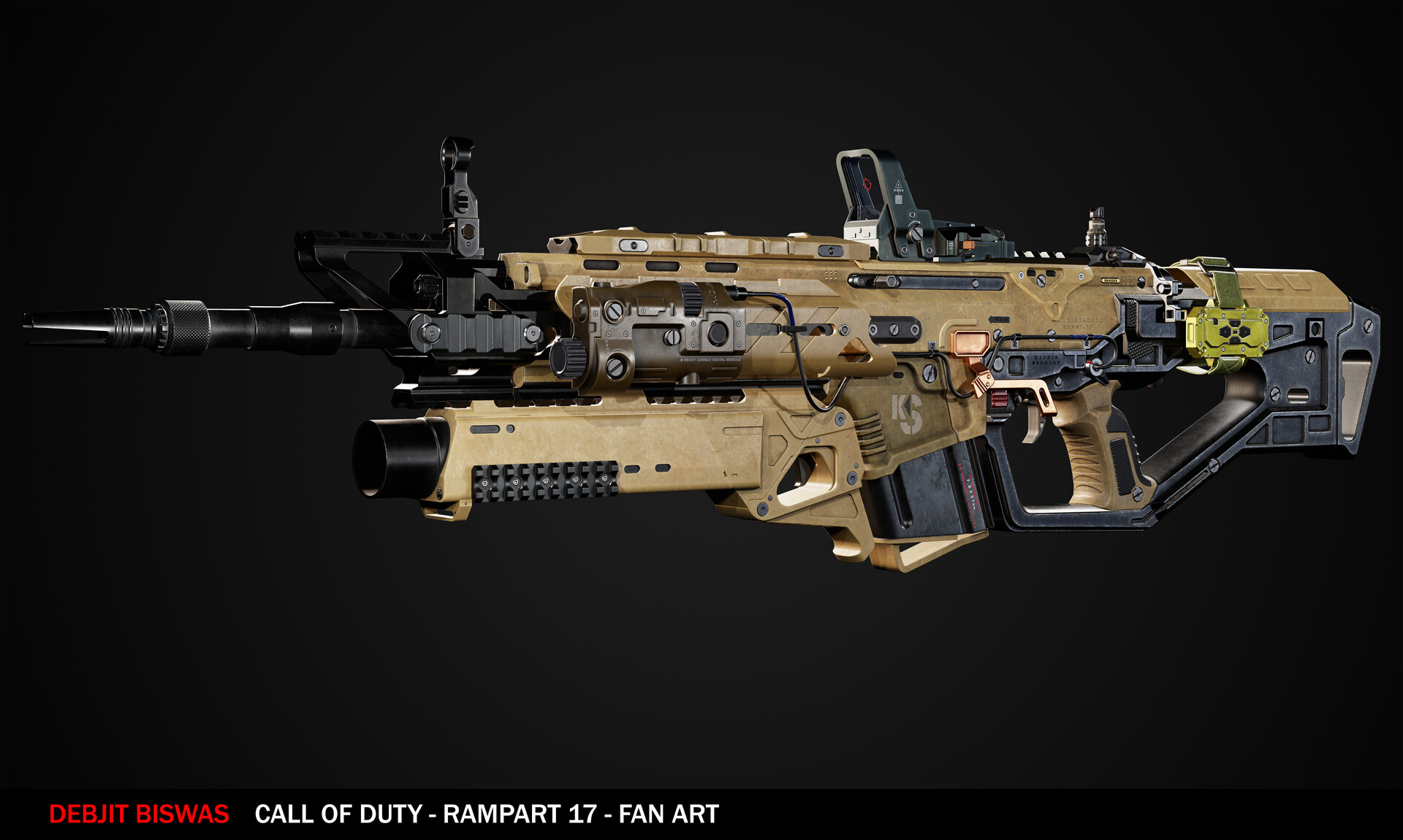 ArtStation - Call of Duty Fan Art - Rampart-17 Assault Rifle
