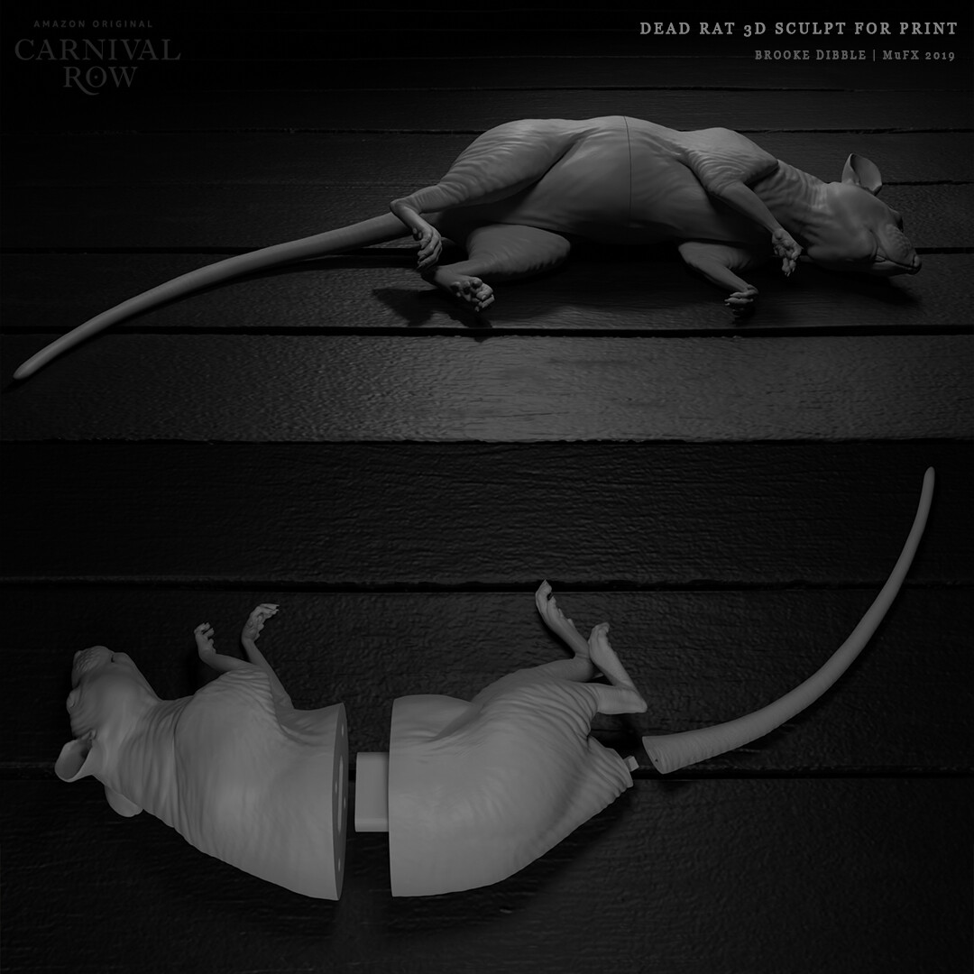 ArtStation - Dead Rats 3D print - CARNIVAL ROW s2 2019