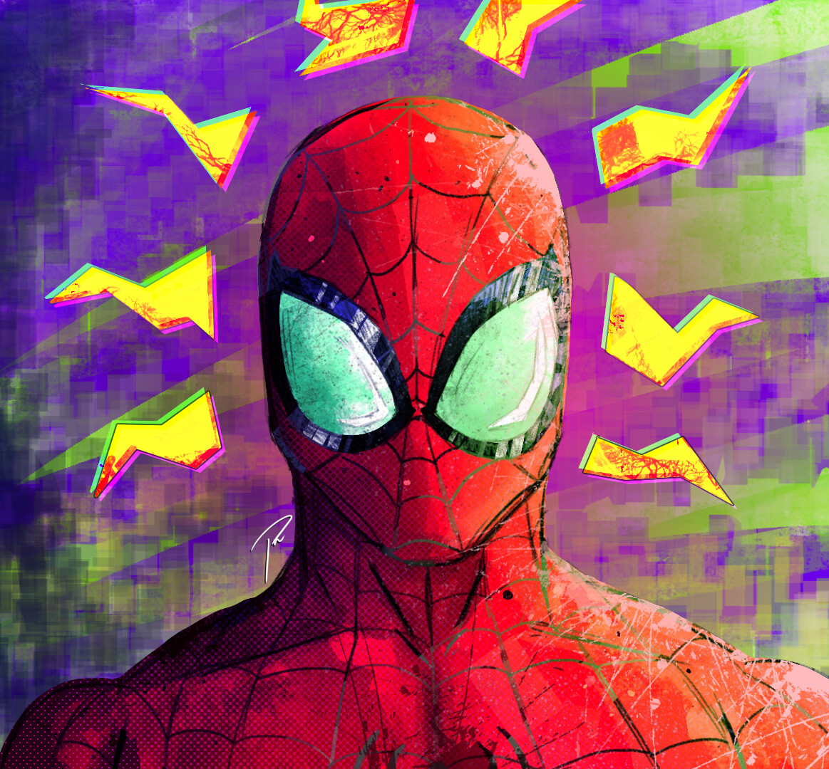 ArtStation - Spider-man - Spider-verse style