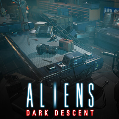 ArtStation - Aliens Dark Descent - 3D Environment - Colony "Tech Family"