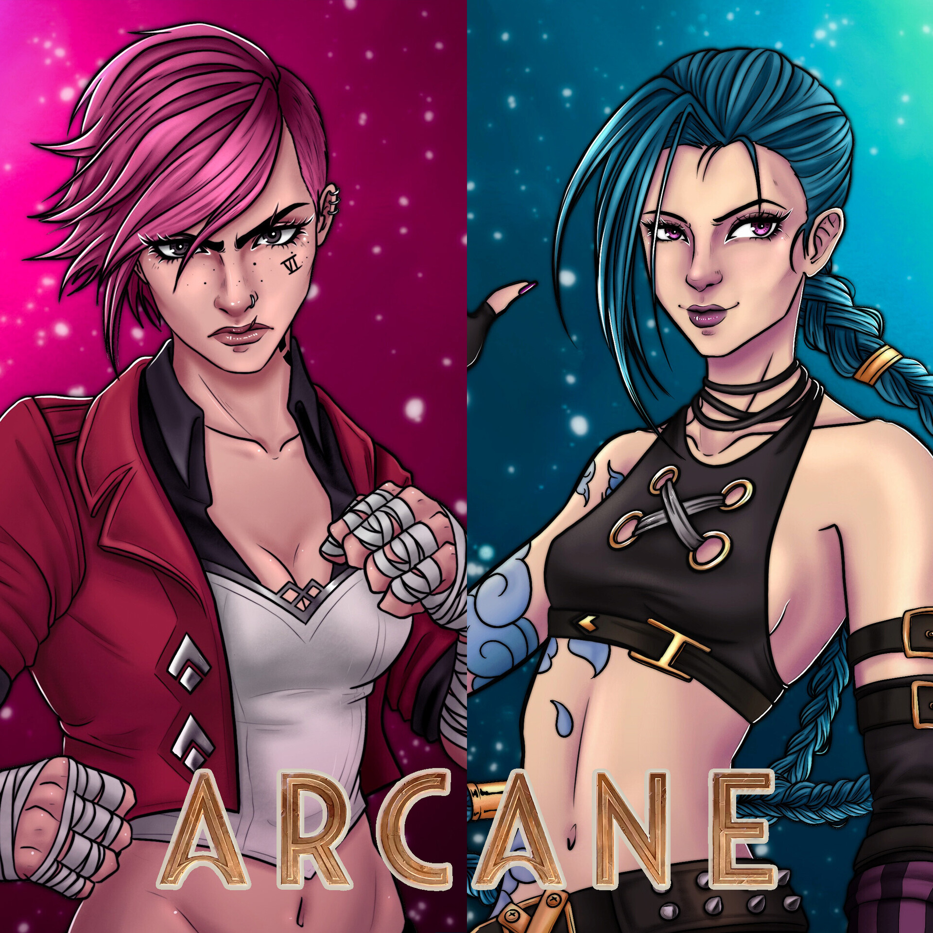 ArtStation - Vi - Arcane Fan Art