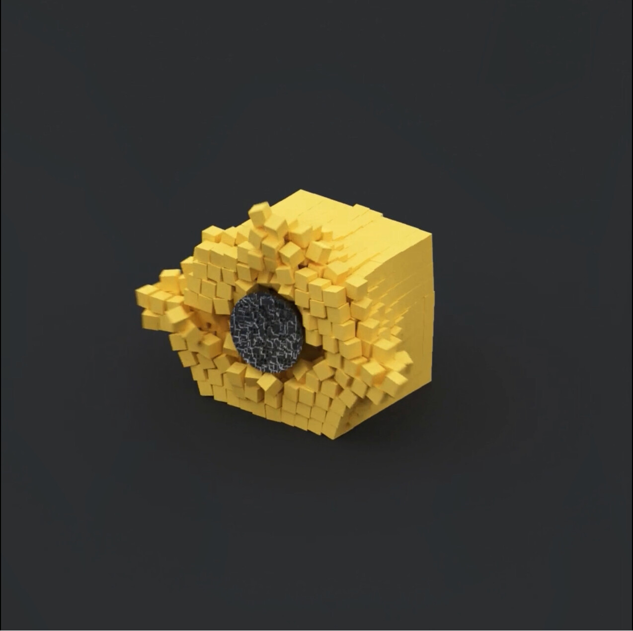 ArtStation - Cube destruction simulation 1