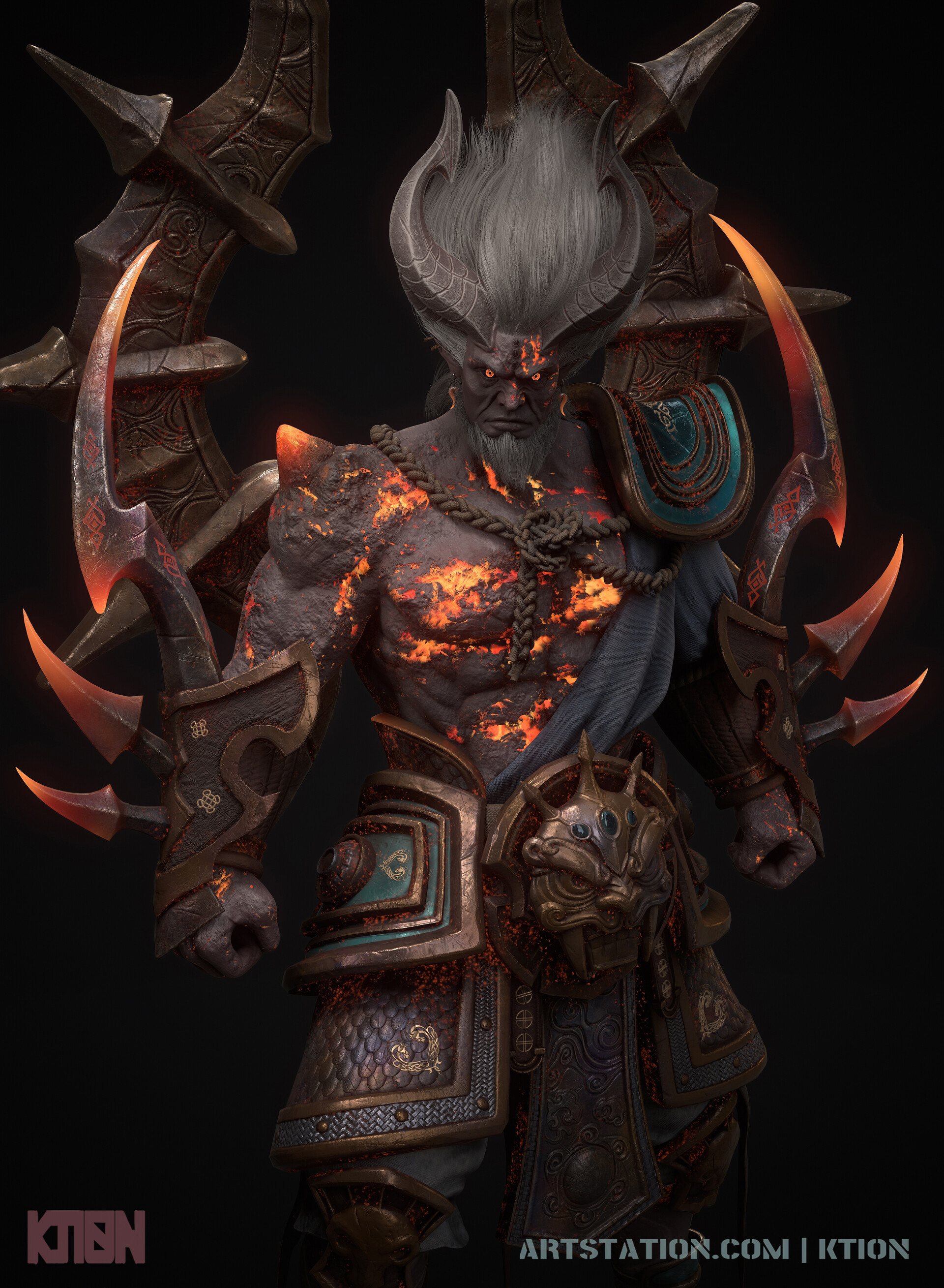 ArtStation - 《火神真君》——Fire God