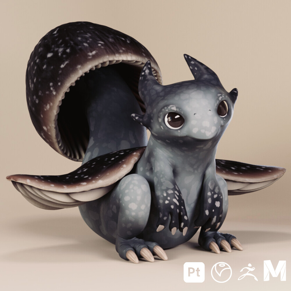 ArtStation - Dracofungus "Mycena Nargan