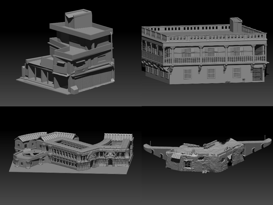 ArtStation - Some Old Structure concepts Glimpse