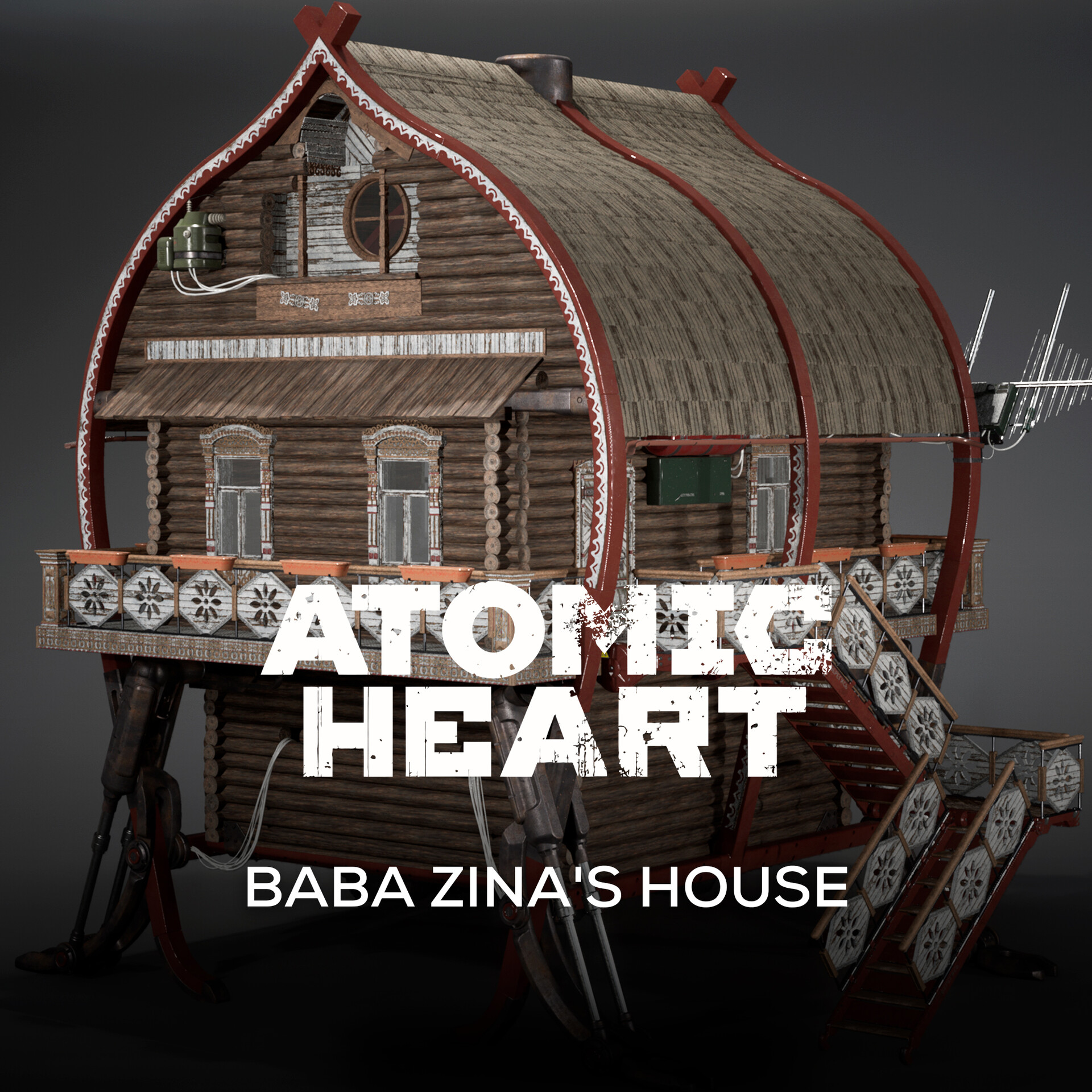 ArtStation - Atomic Heart – Baba Zina's House | 3D Environment Game Art