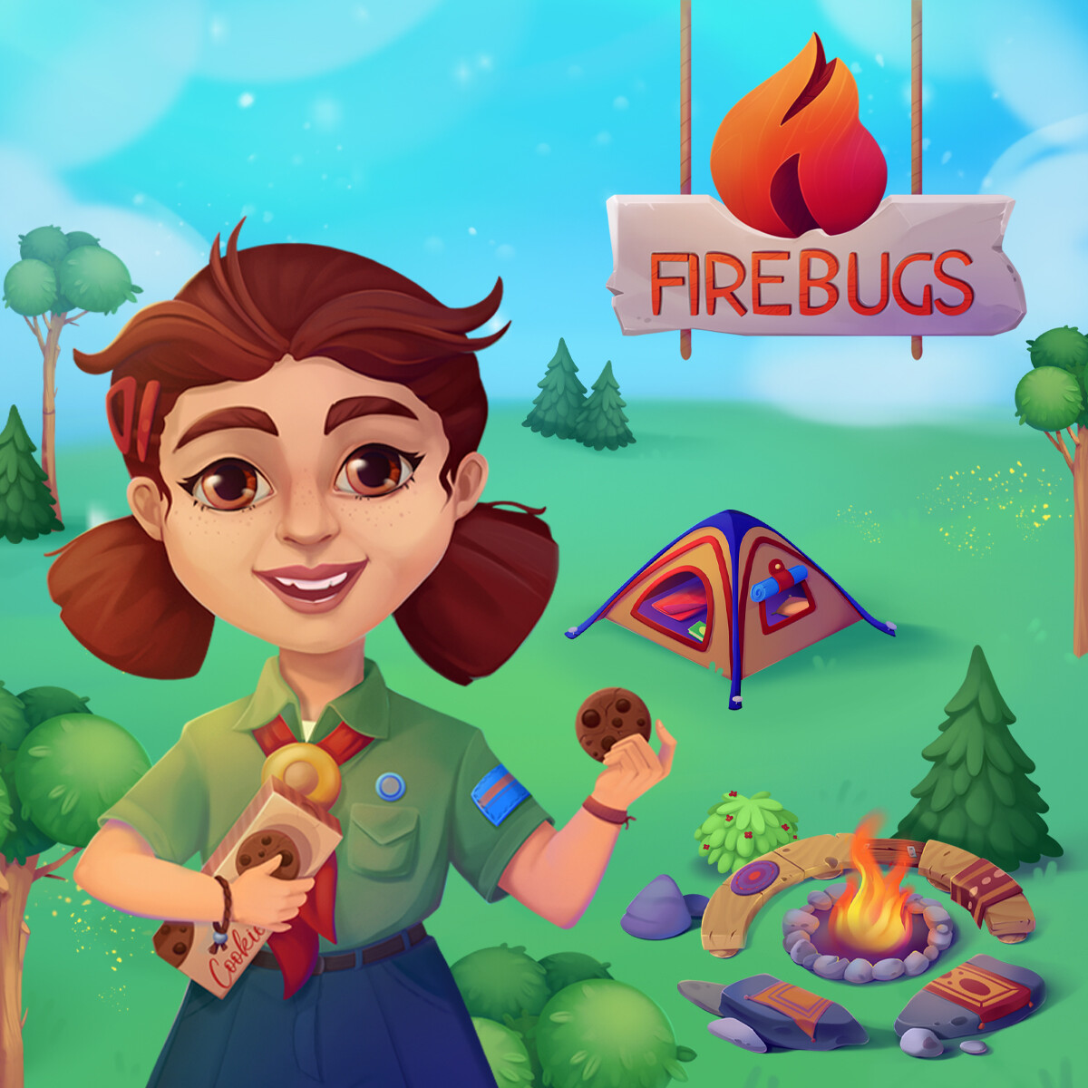 ArtStation - "Firebugs" scout camp