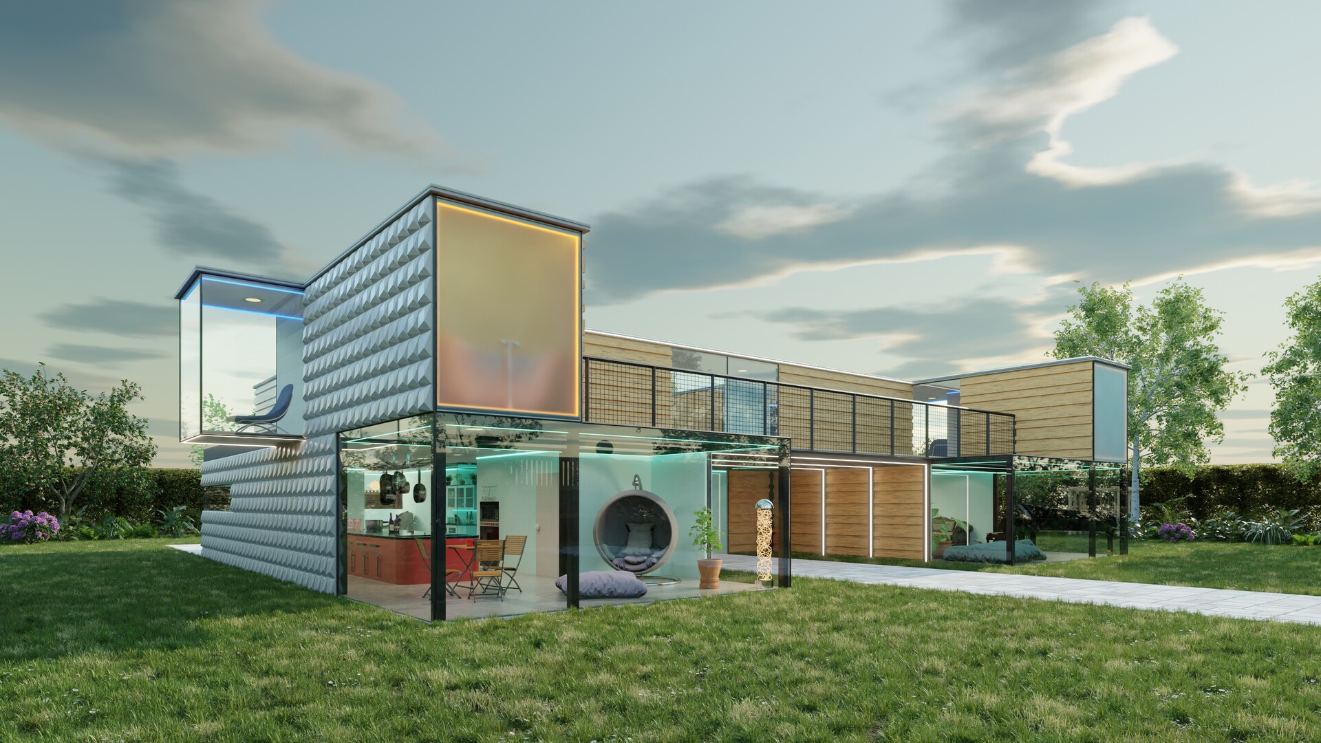 ArtStation - Sea Far - Luxury Container Home Concept