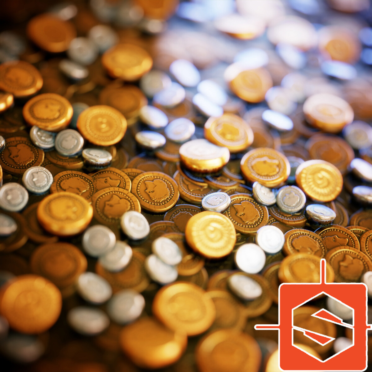 ArtStation - Procedural Stylized Coin Material