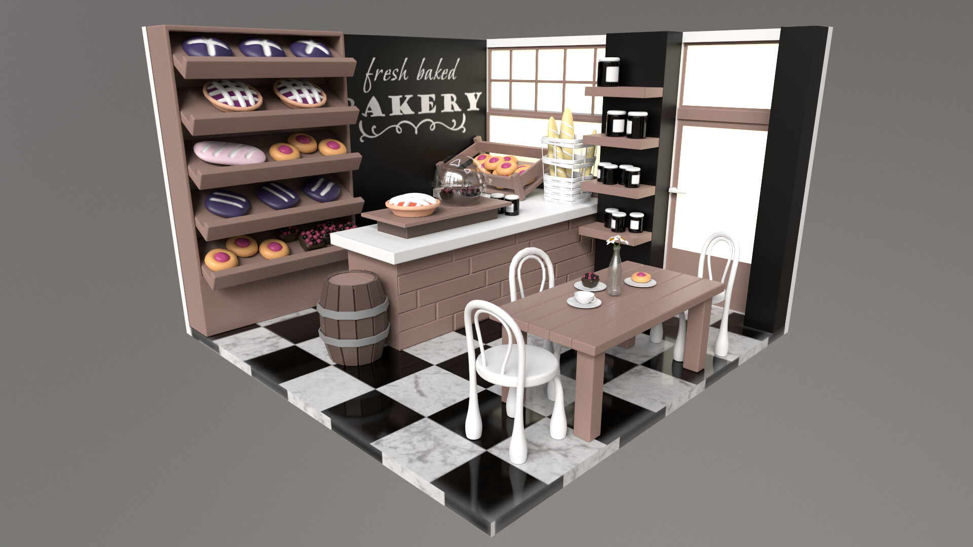 ArtStation - Stylized Bakery Modeling, Texturing and Lighting