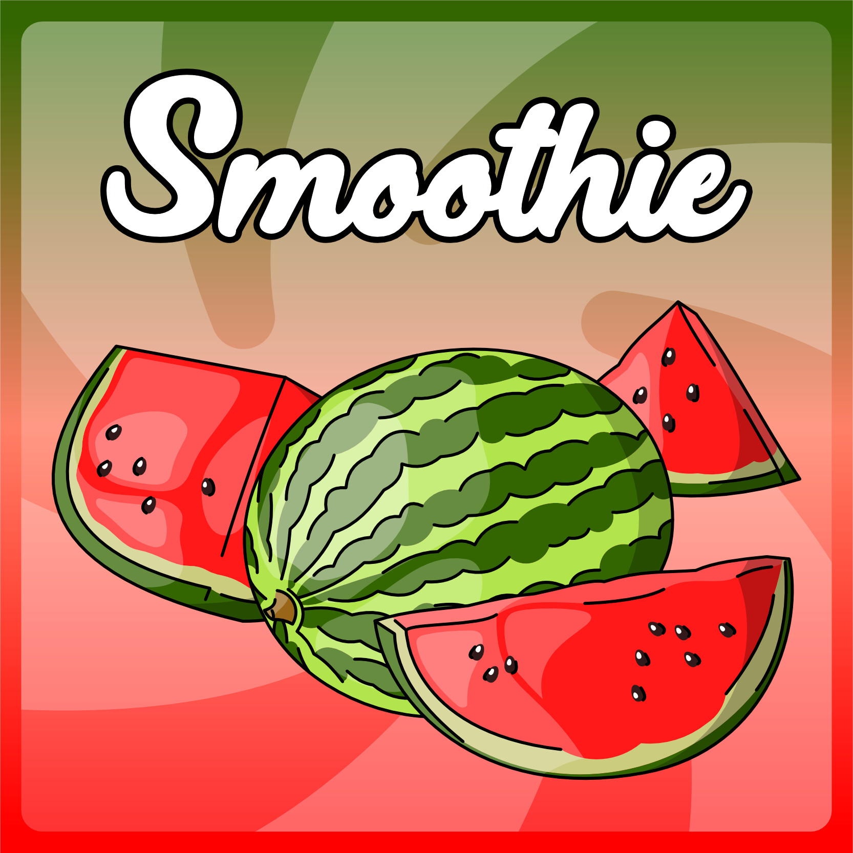 ArtStation - Smoothie Watermelon