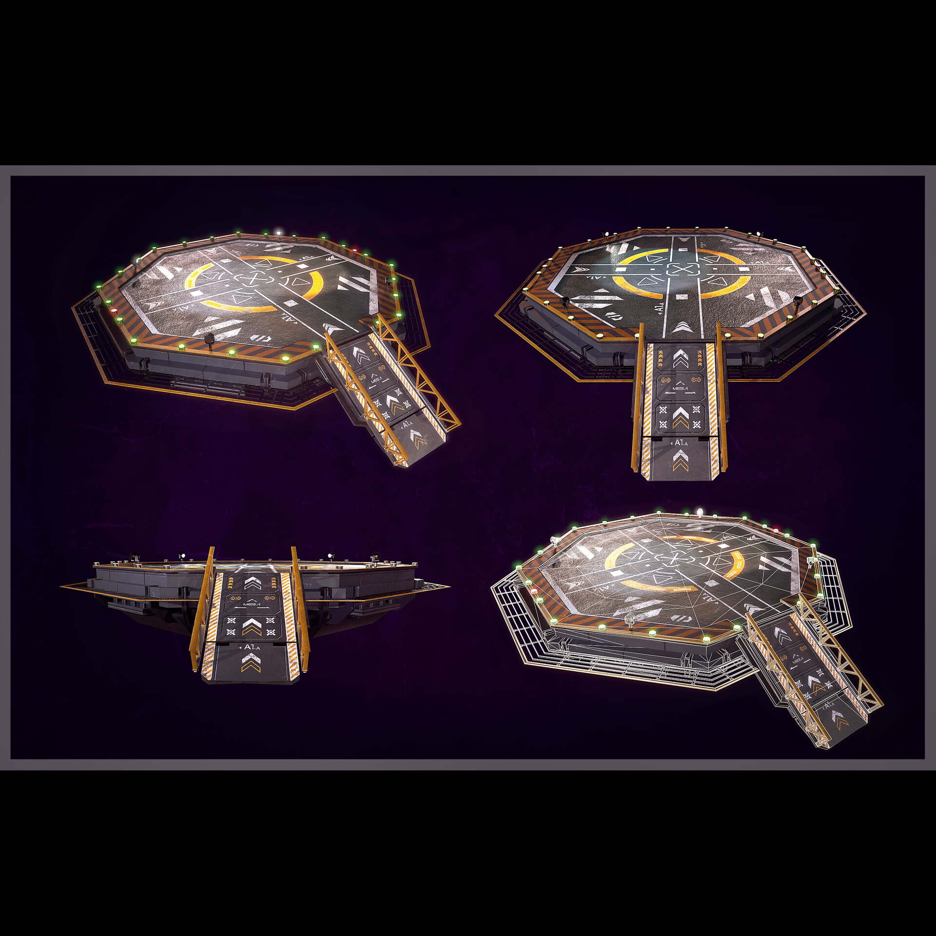 ArtStation - Helipad - 3D Model