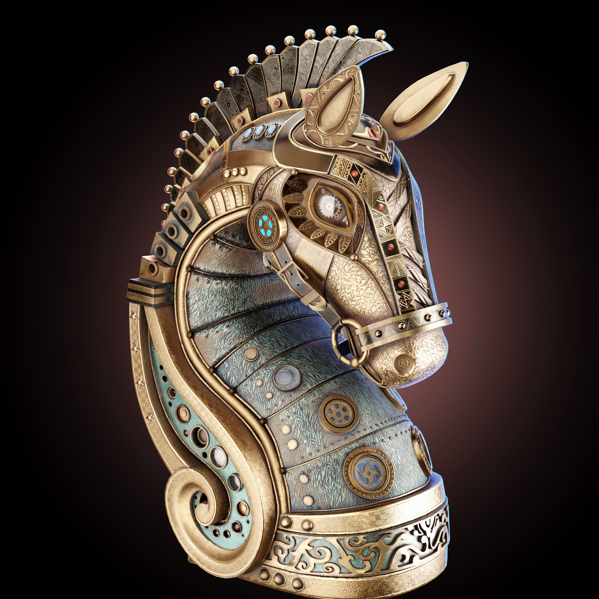 ArtStation - Steampunk Horse