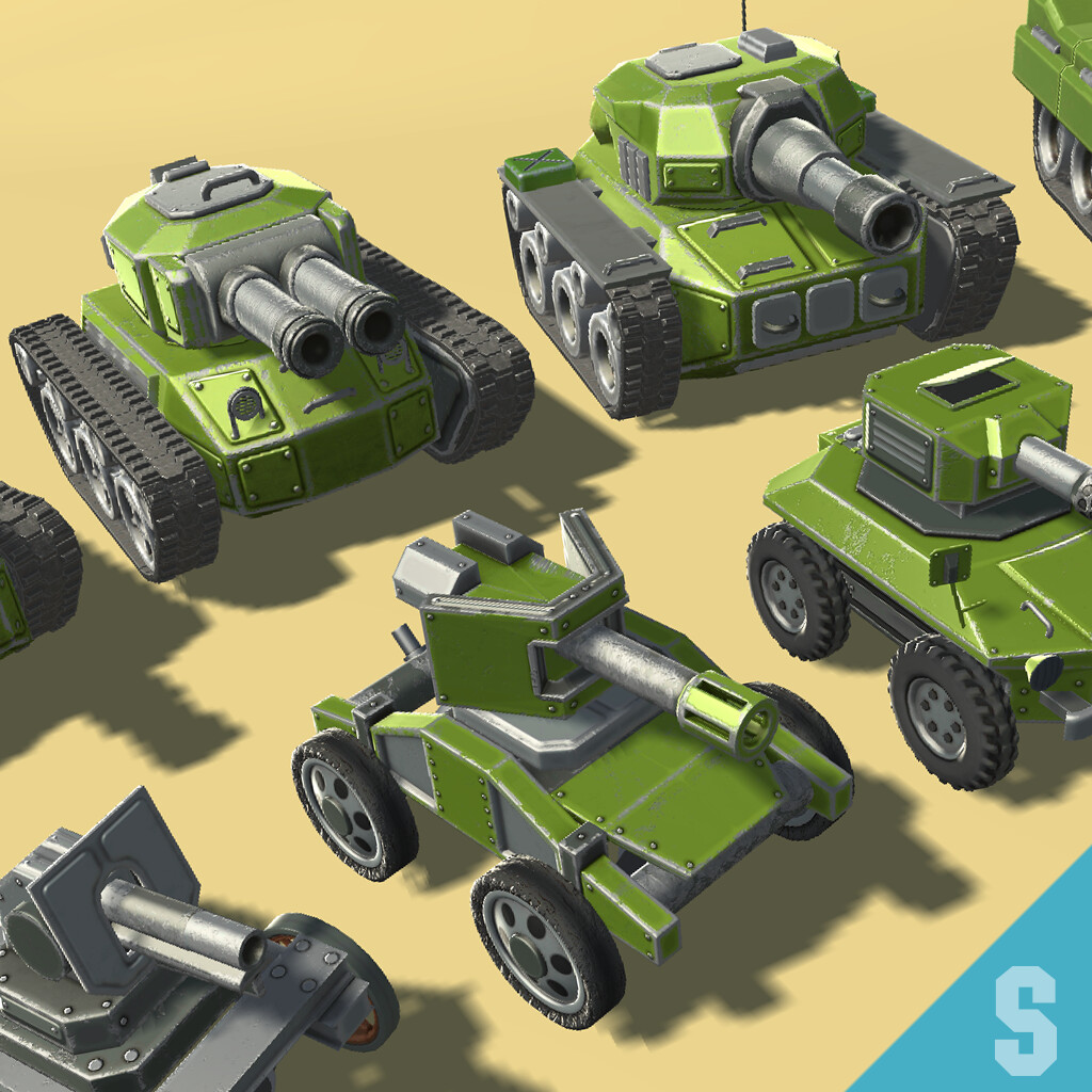 ArtStation - Tanks set. Full modular