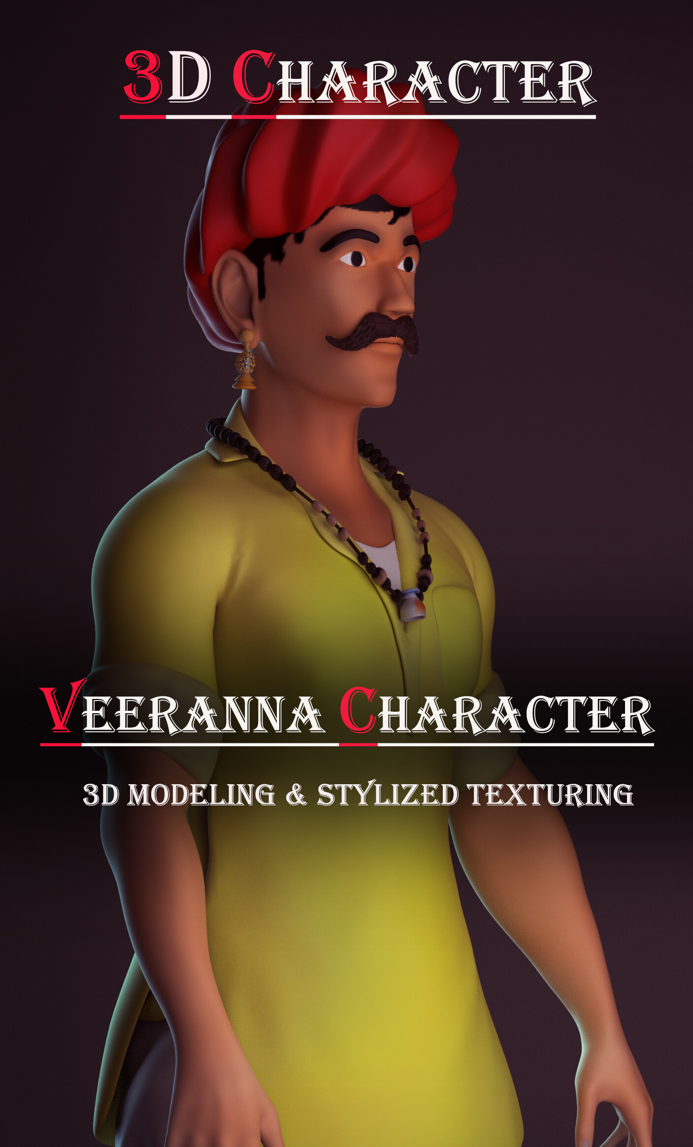 ArtStation - Veeranna 3D Character Modeling & stylized texturing