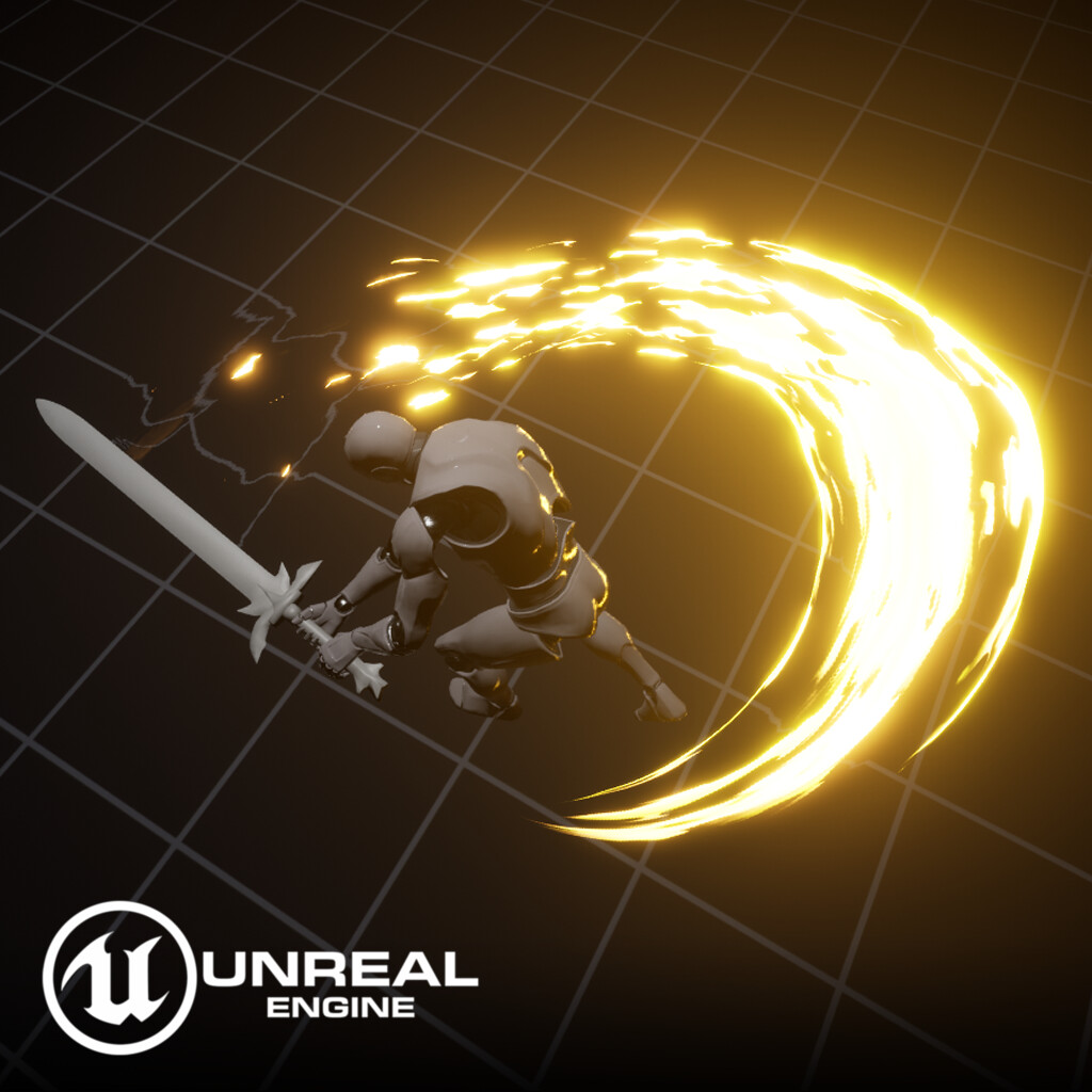 ArtStation - [VFX] Sword Trail Fire Effect