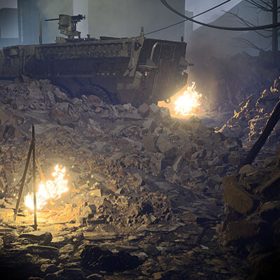 ArtStation - Destructive War Scene Aftermath