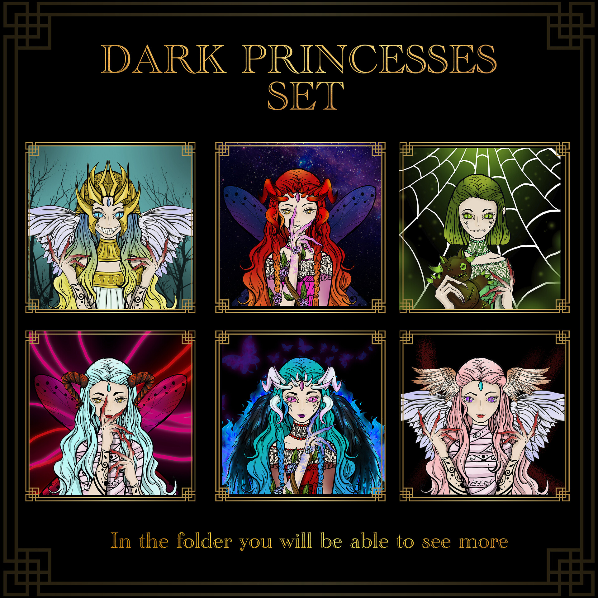 ArtStation - DARK PRINCESSES SET