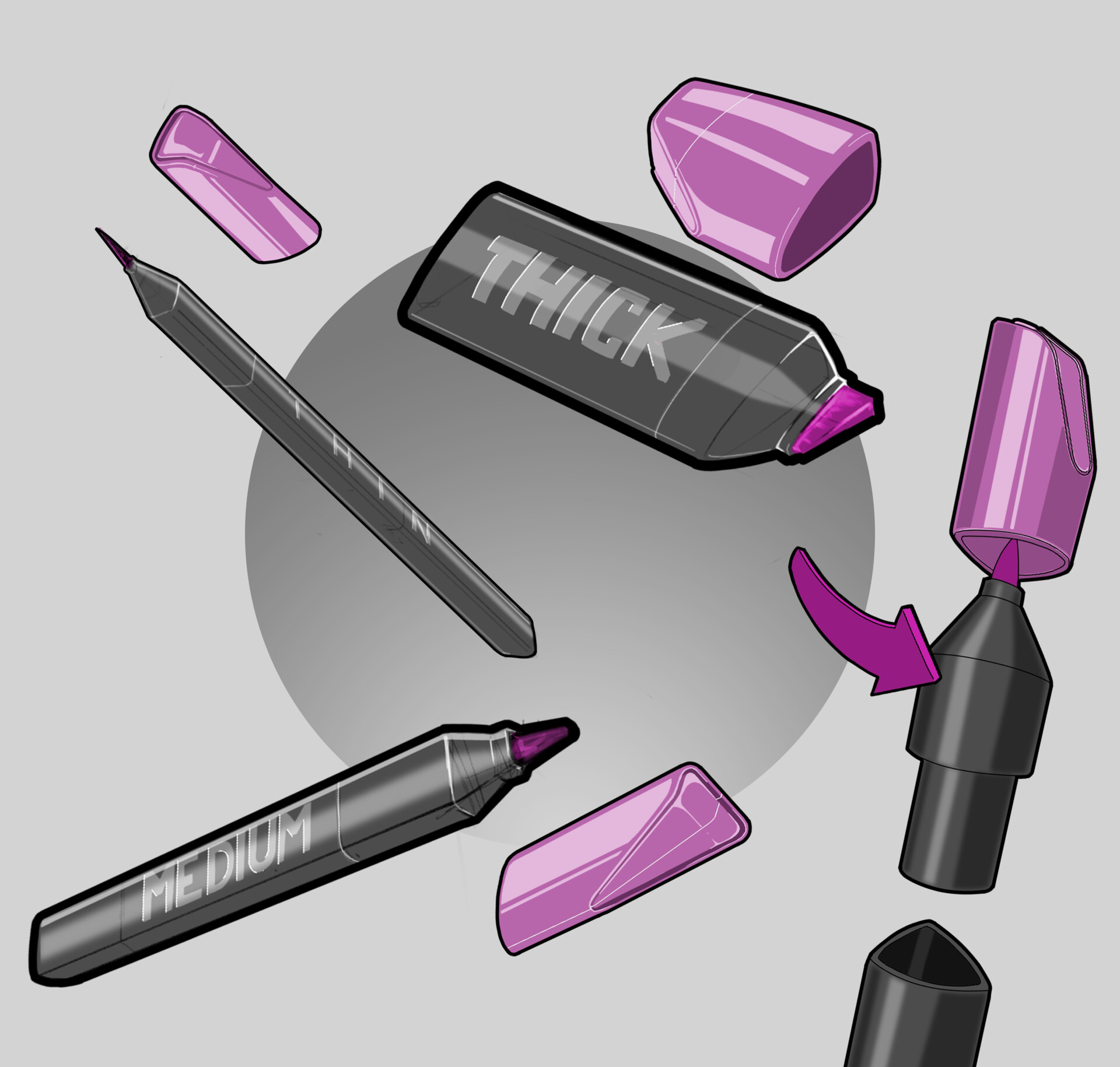 ArtStation - Eyeliner Felt Concept - 2020