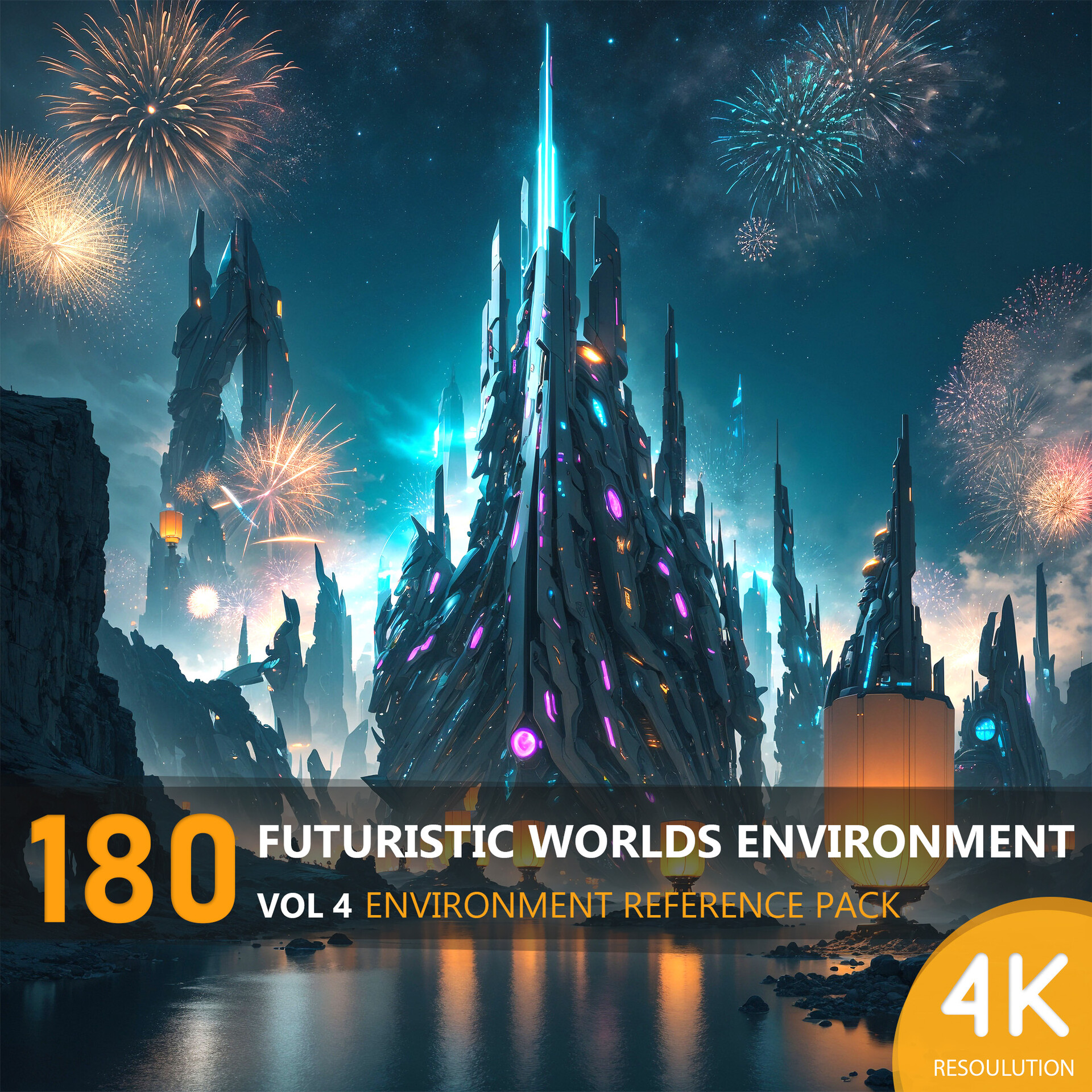 ArtStation - Futuristic Worlds Environment Vol4-4K|Environment ...