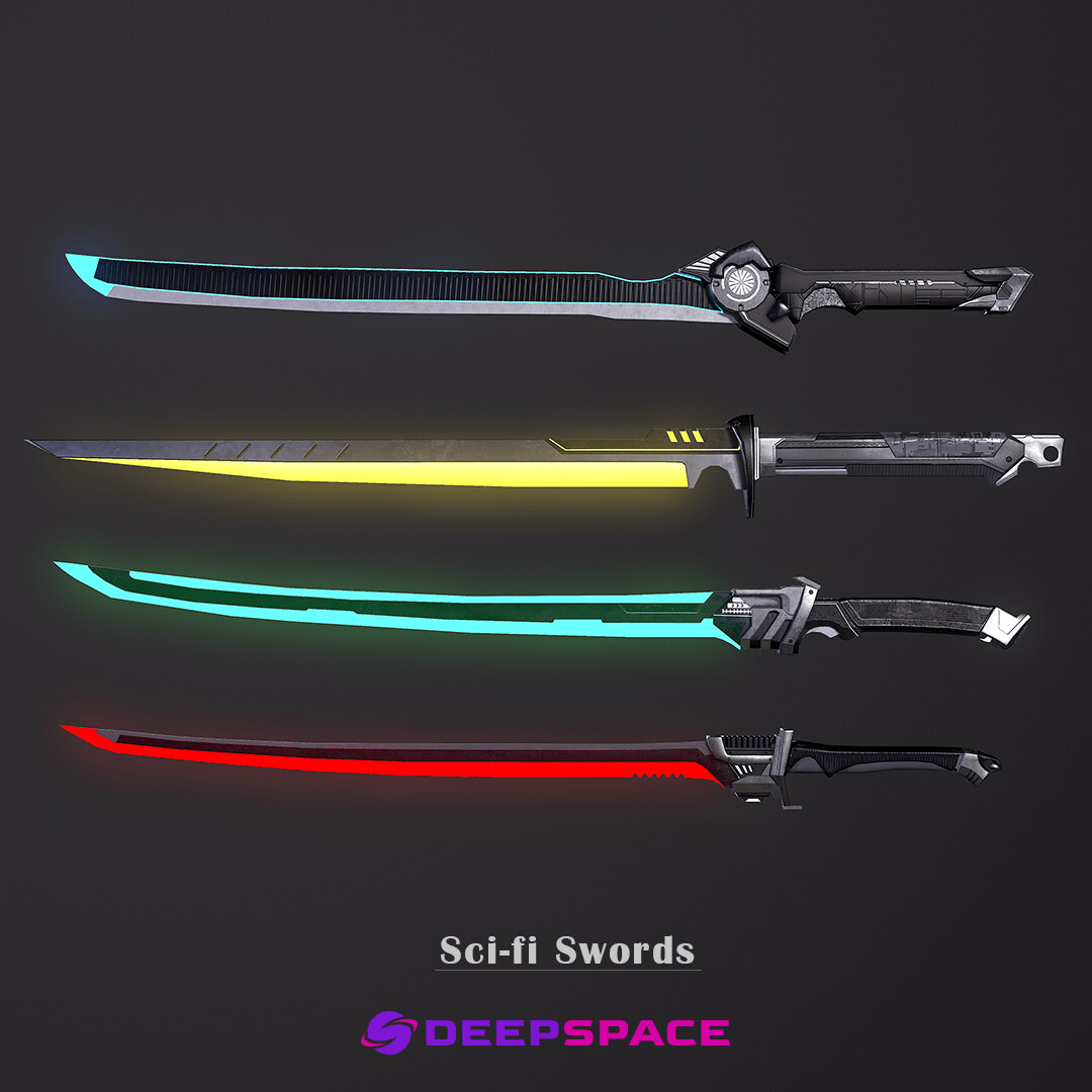 ArtStation - Sci-fi Swords