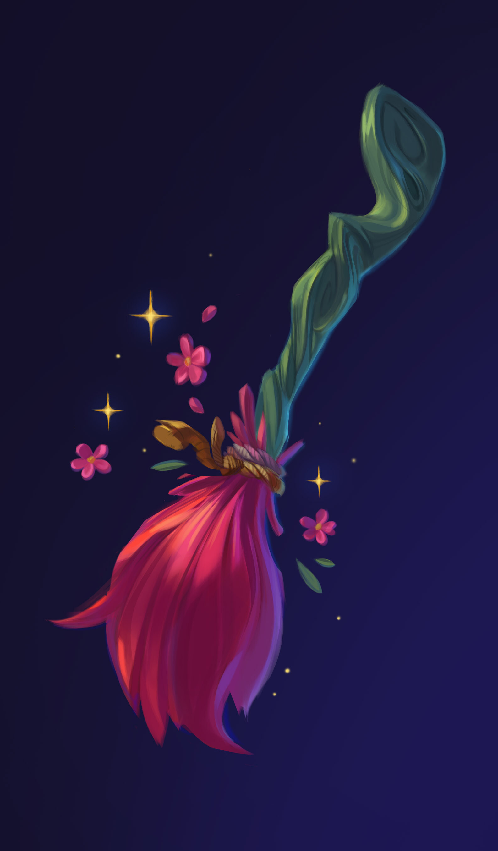 ArtStation - Flower Witch's broom