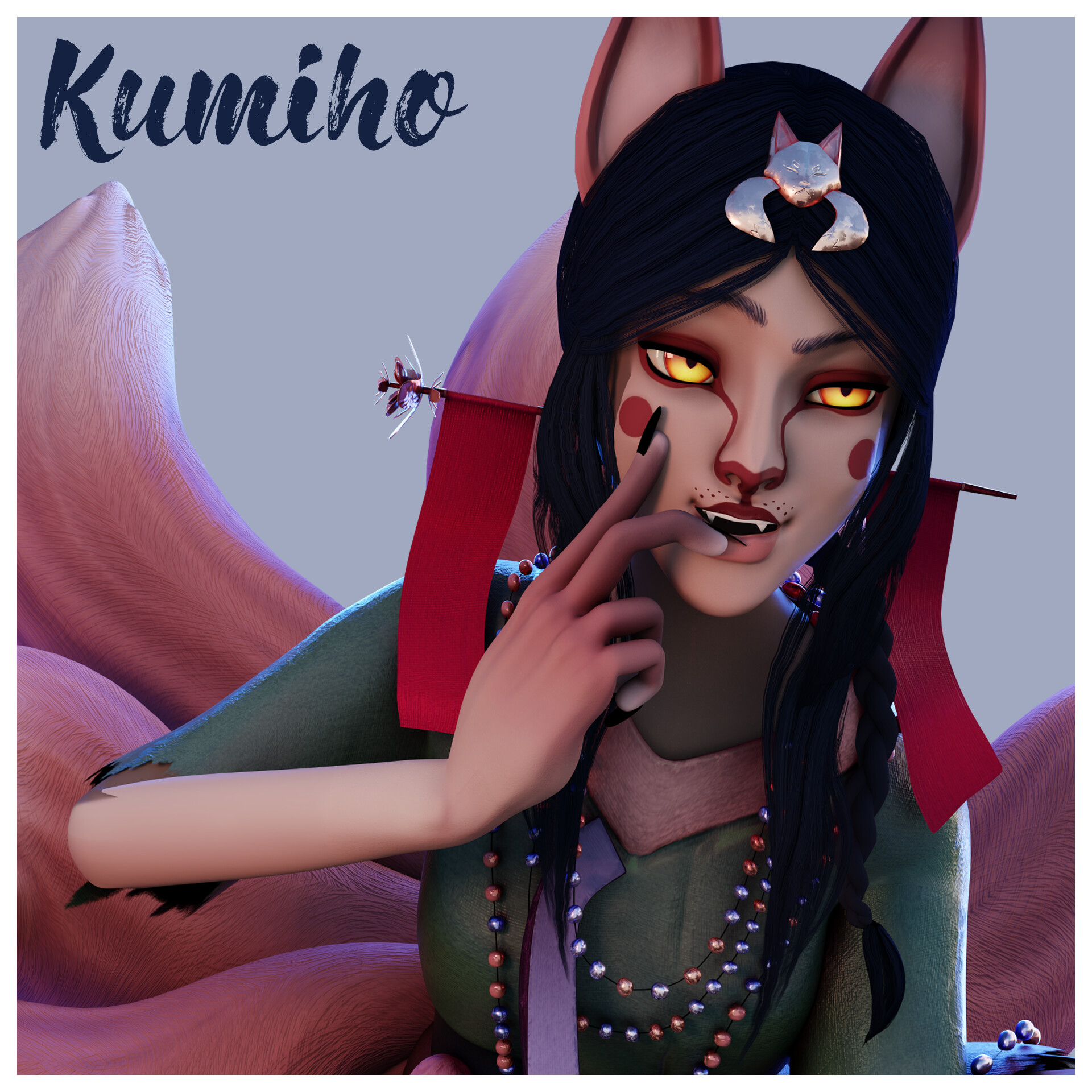 ArtStation - Kumiho 3d character model