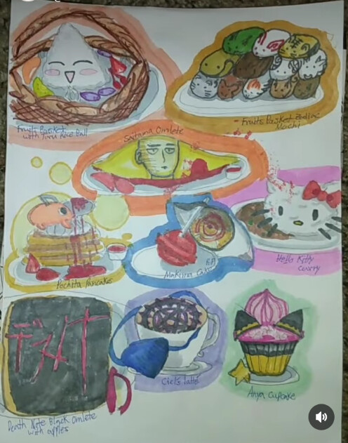 ArtStation - Anime Themed Cafe Food, and Anime Food