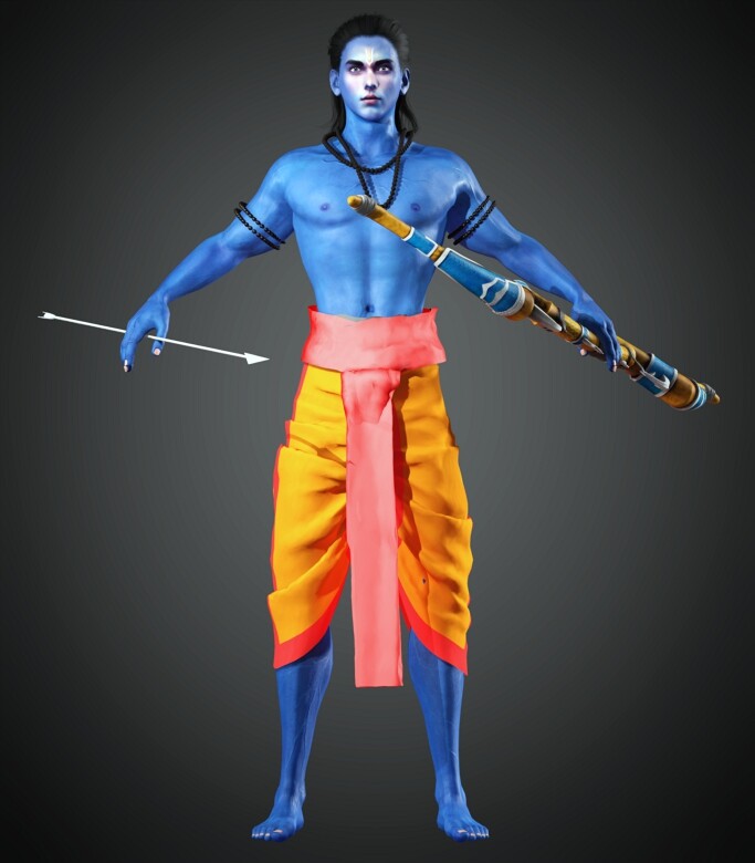 ArtStation - Shri Ram Model By Neelanjan Chakraborty