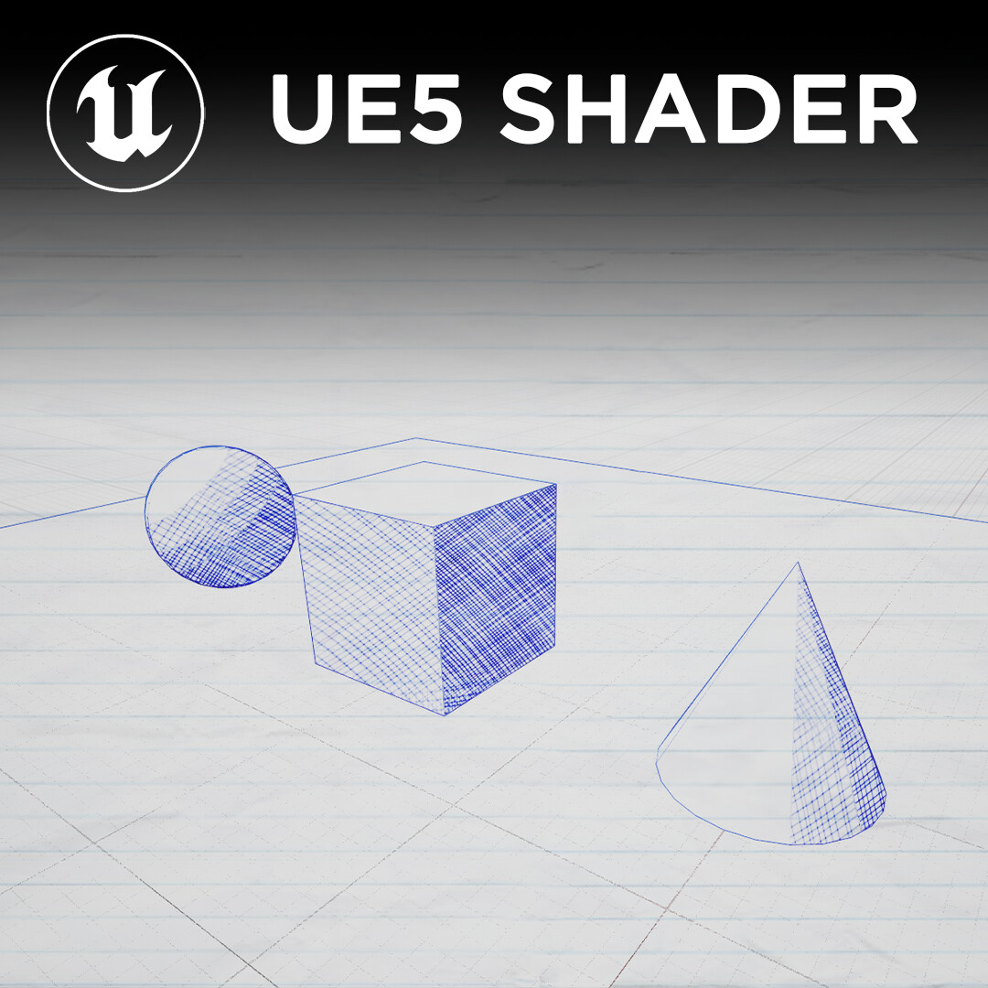 ArtStation - Shader: "Pen drawing on paper" with Unreal Engine 5