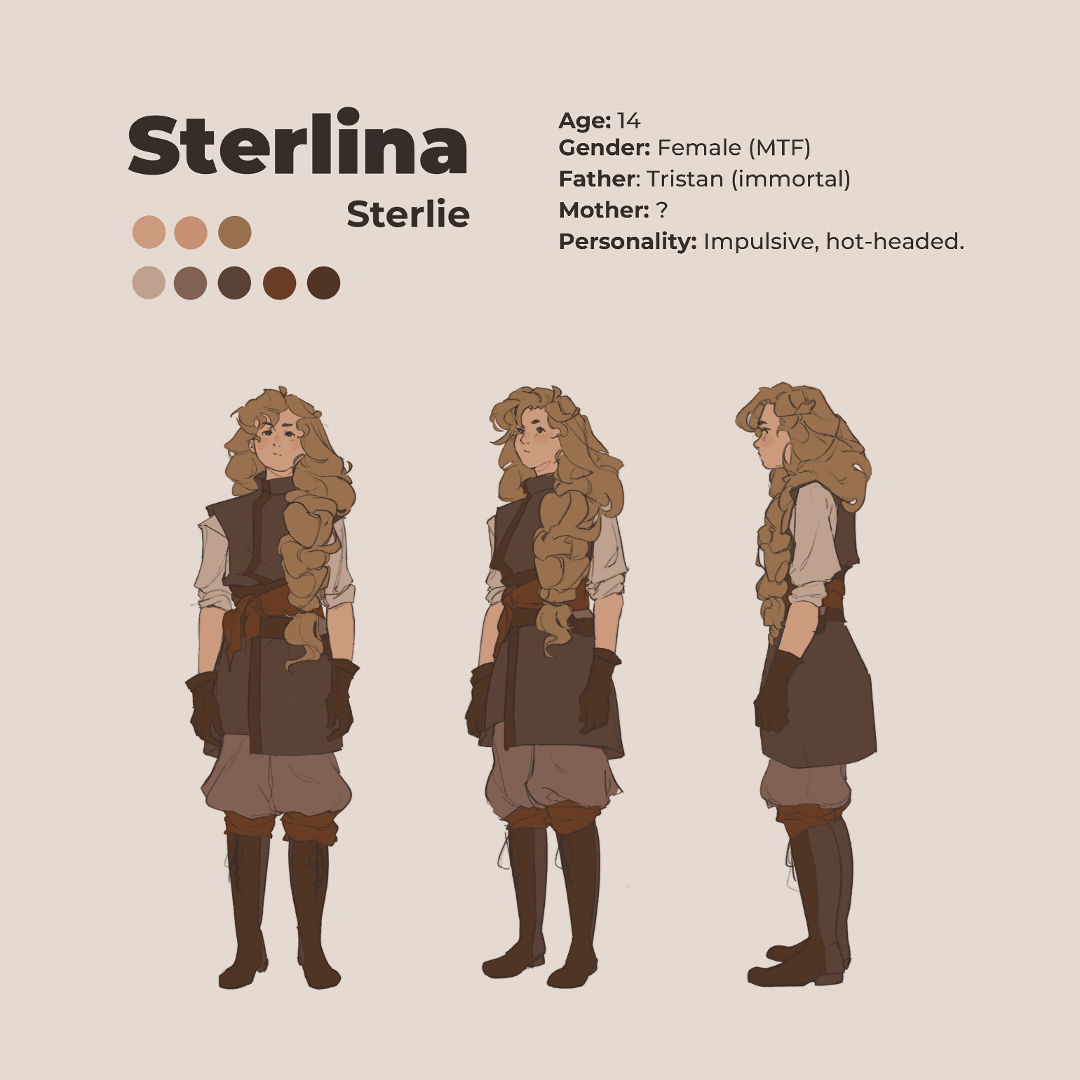 ArtStation - Character Sheet: Sterlina