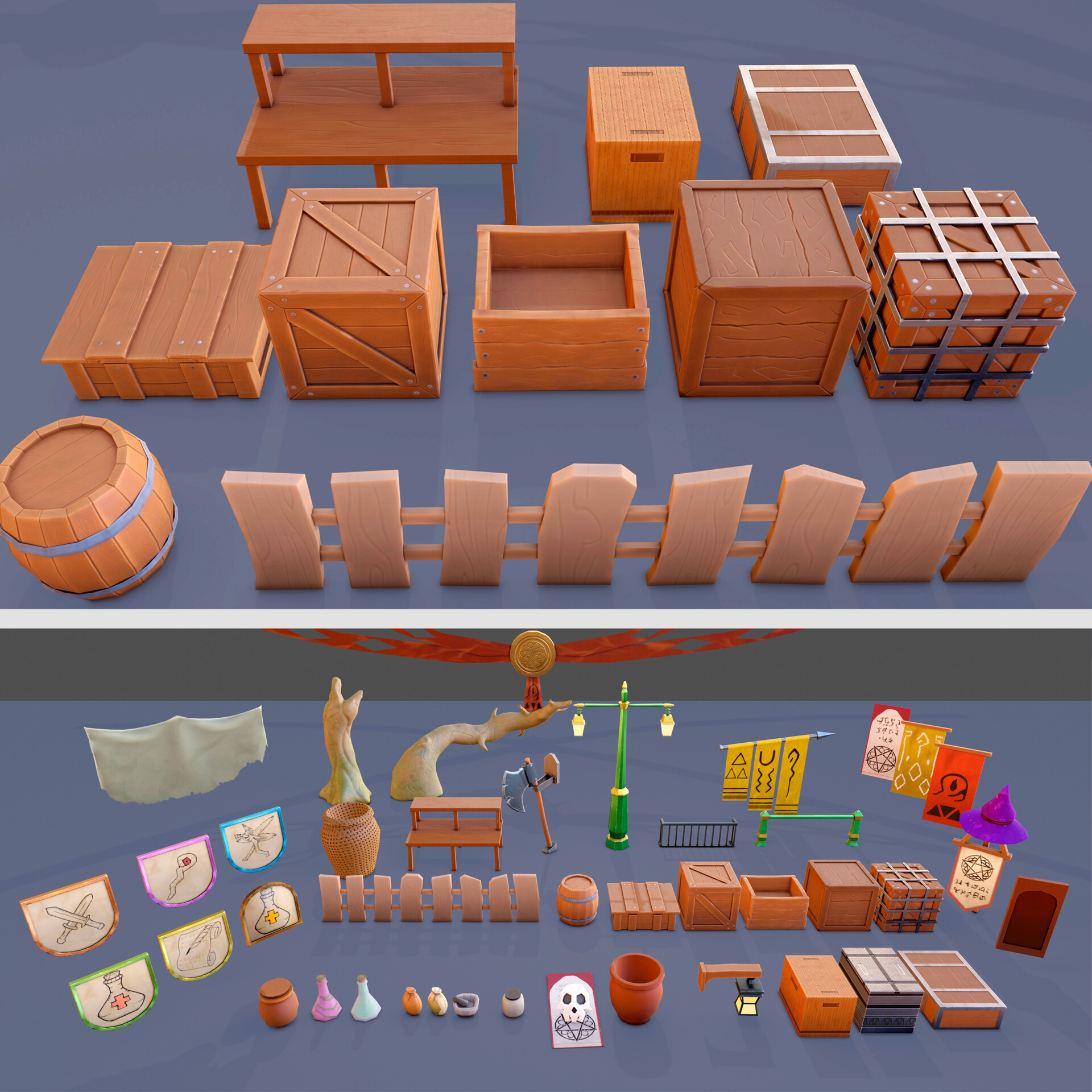 ArtStation - Stylized Game Props