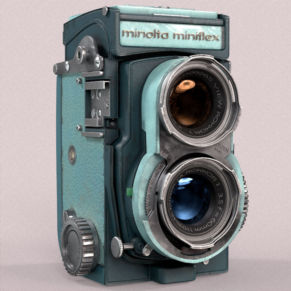 ArtStation - Minolta Miniflex Retro Camera