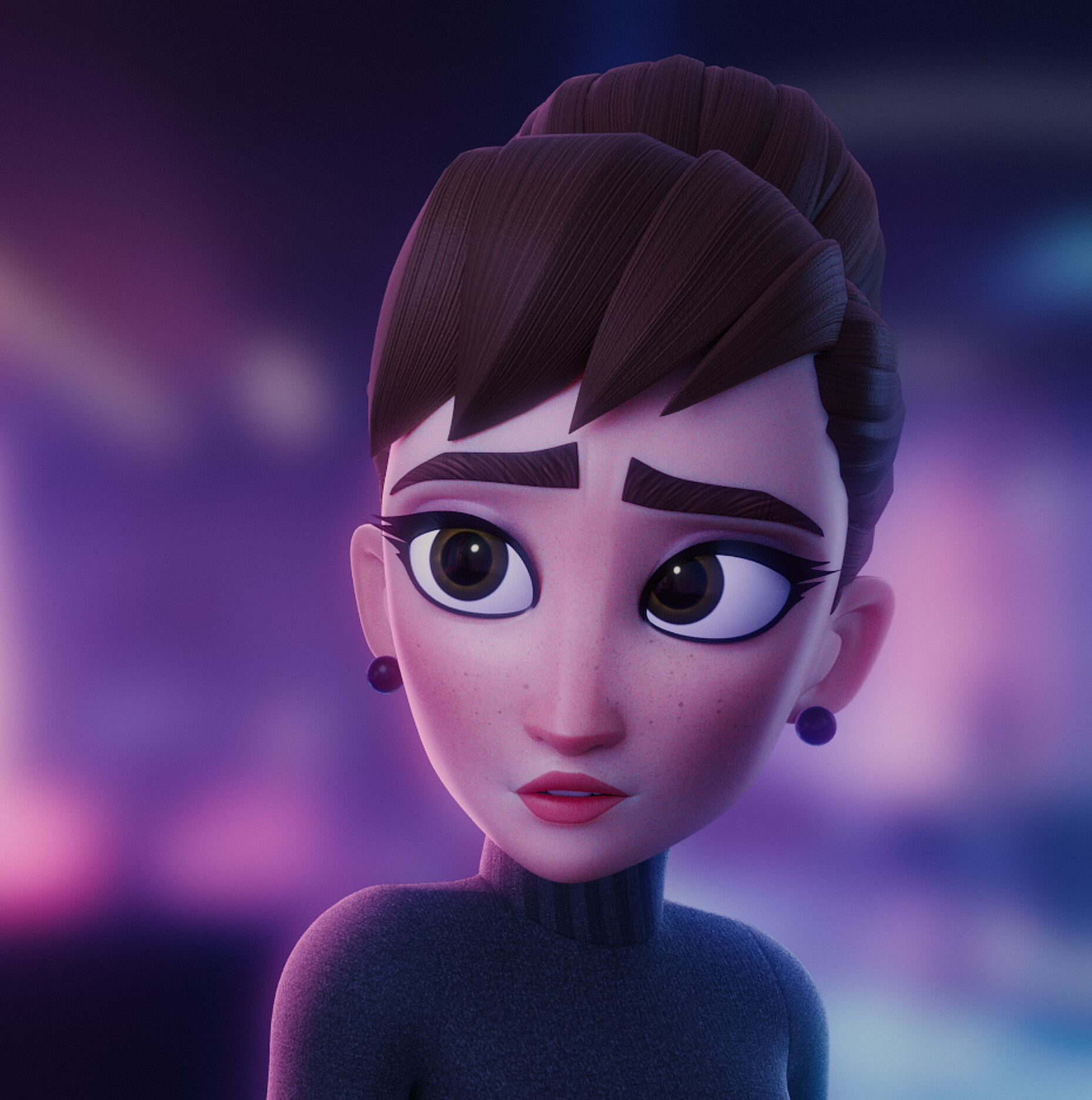 ArtStation - Lighting Practice - Blue School Animation Exercise