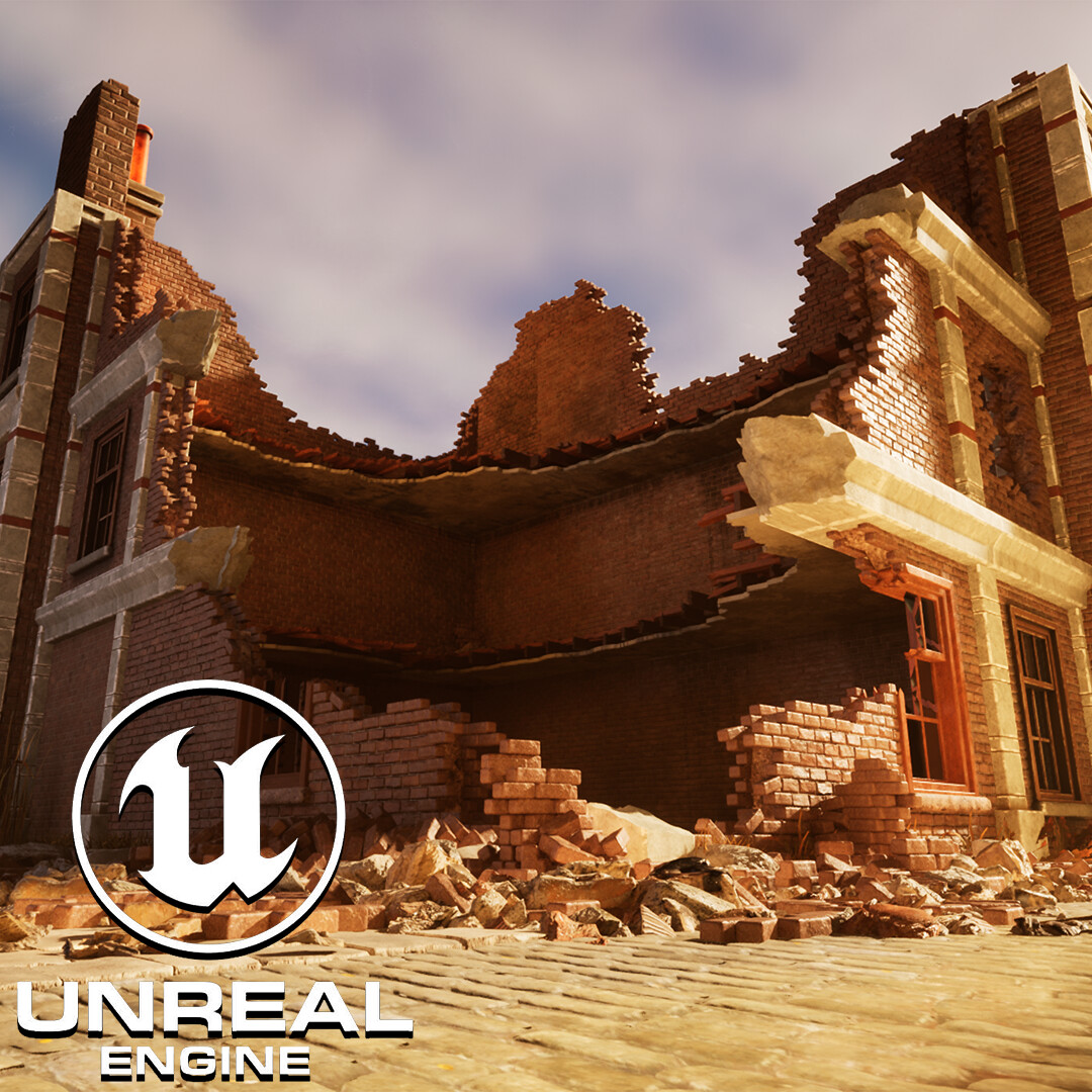 ArtStation - Broken Building Kit - Unreleased Project