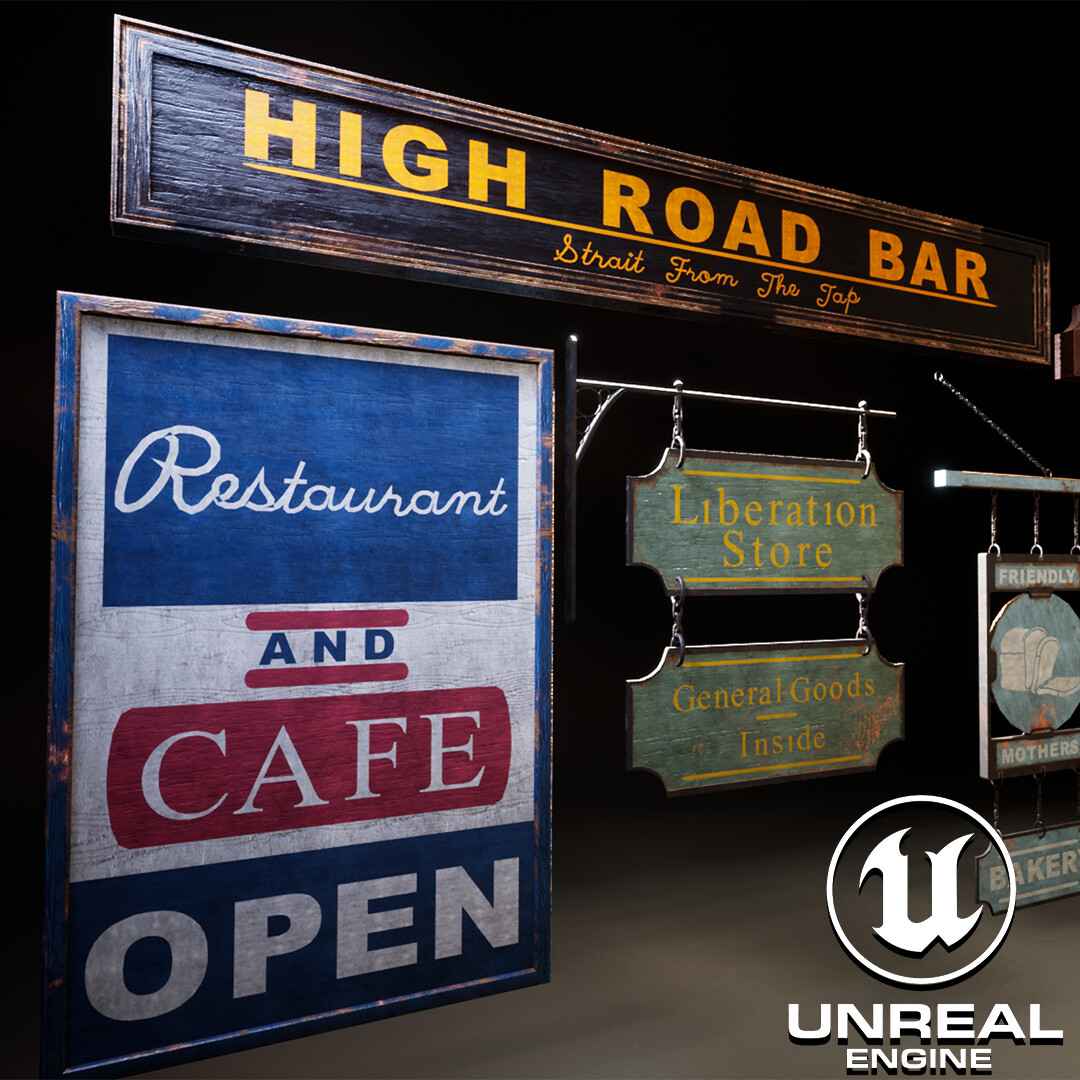 ArtStation - Modular Signage - Unreleased Project
